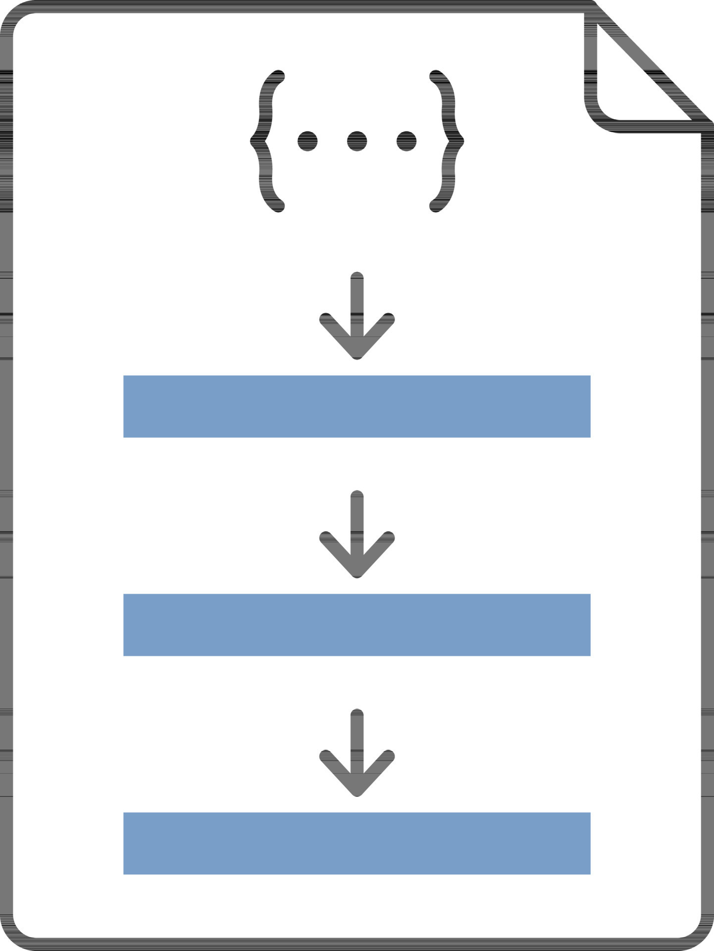 Coding Documentation Icon In Blue And White Color. 24462940 Vector Art ...