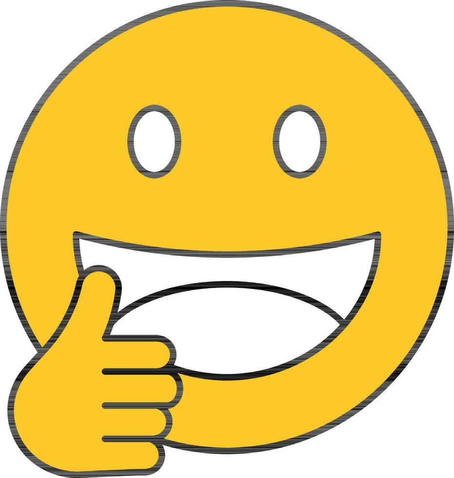Smiley Face Thumbs Up Clipart