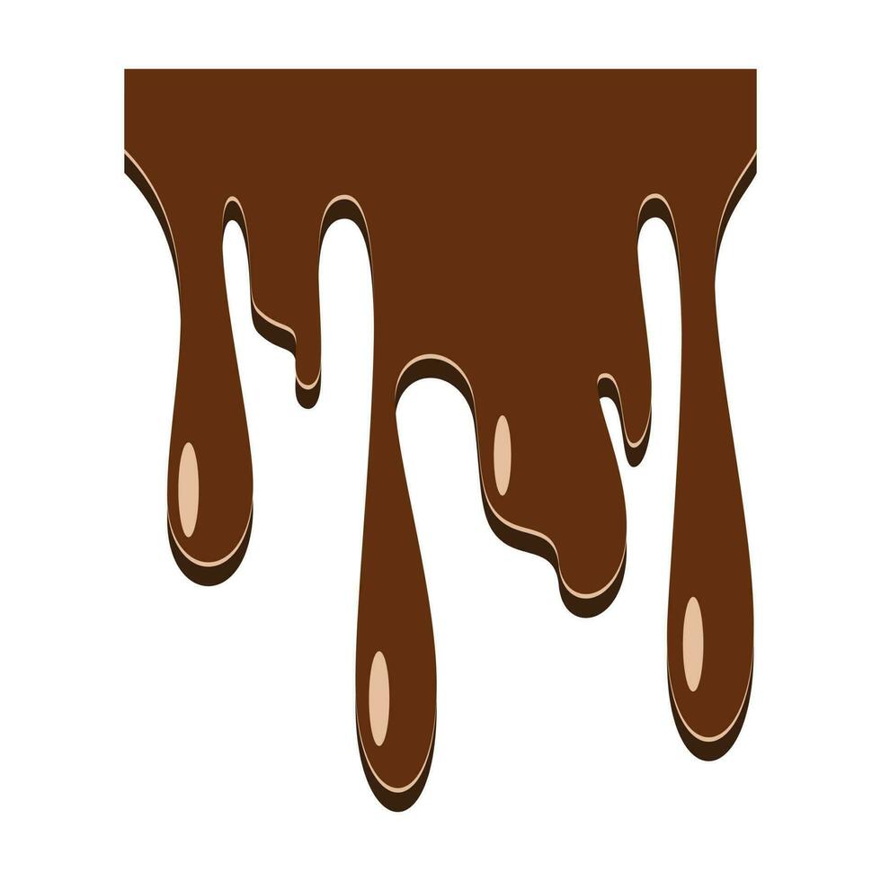 Seamless dripping chocolate border. Dripping chocolate border isolated ... Seamless dripping chocolate border. Dripping chocolate border isolated ...