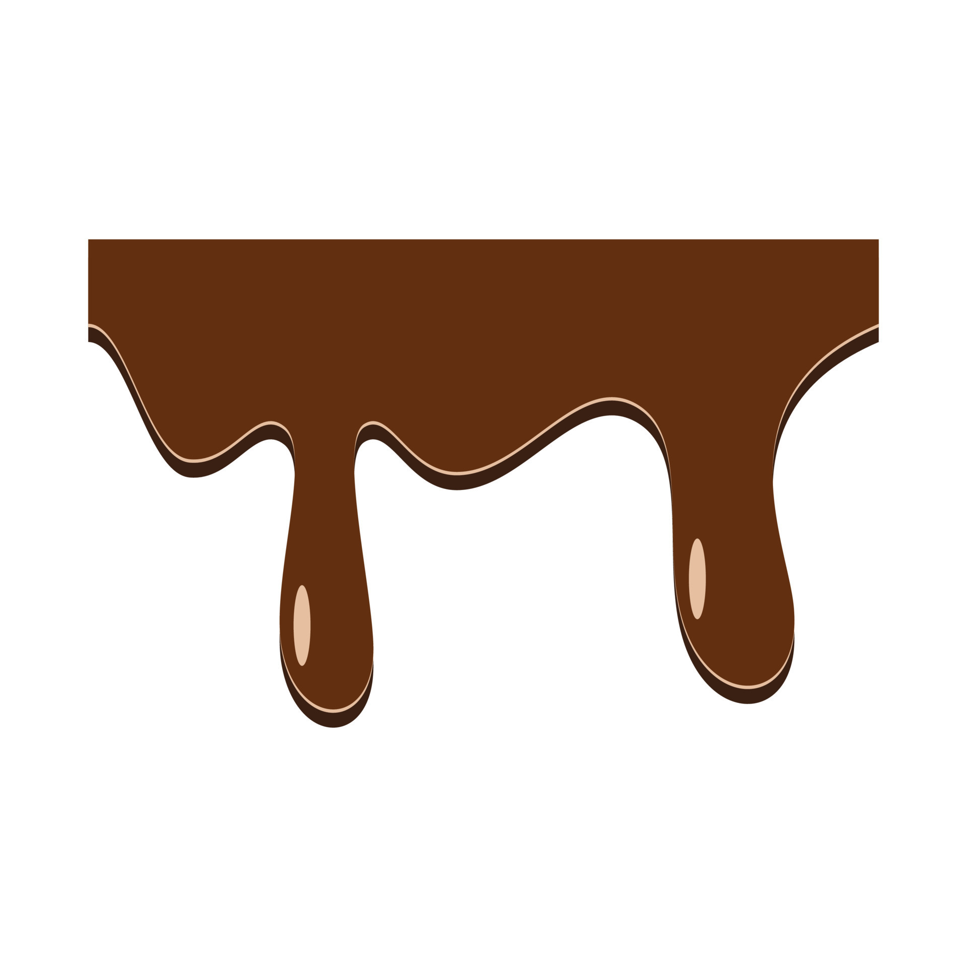 Seamless dripping chocolate border. Dripping chocolate border isolated ... Seamless dripping chocolate border. Dripping chocolate border isolated ...
