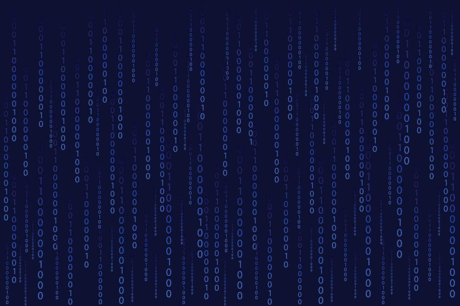Matrix style binary code digital number background vector 24467971 ...