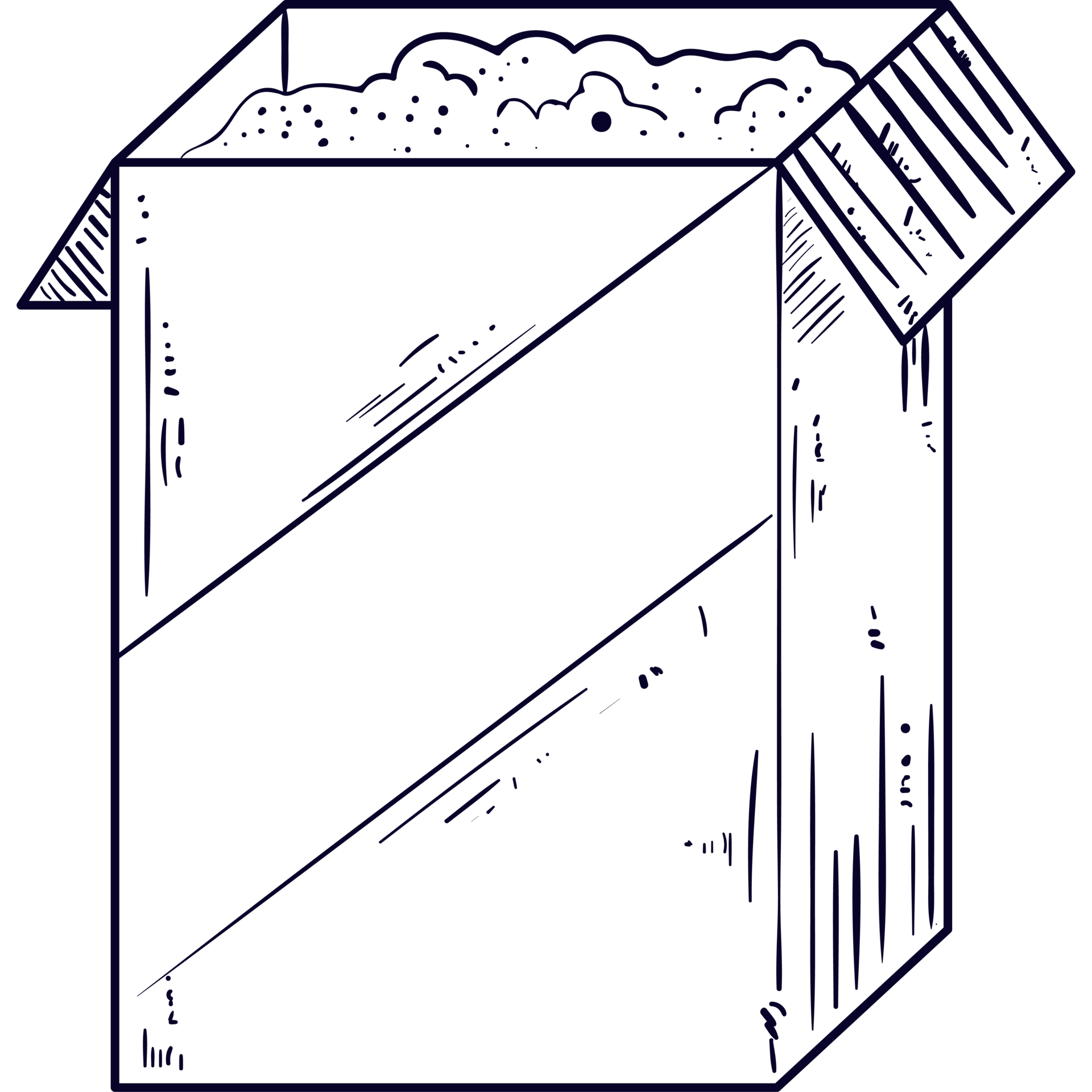 Powder Detergent In Box Cleaning Doodle Icon Isolated 24468088 Png