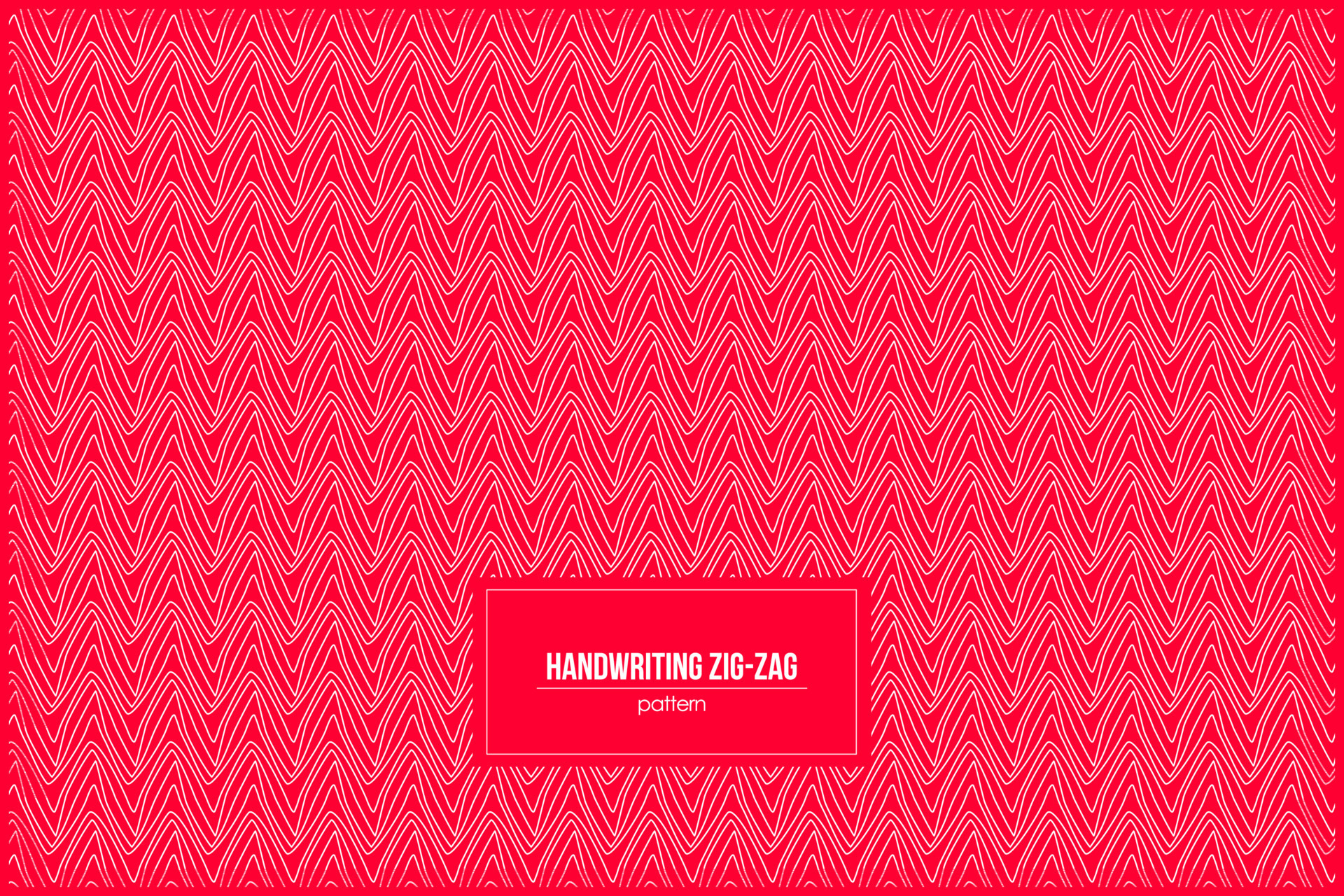 handwriting zig-zag pattern with bright red pattern 24469153 Vector Art ...
