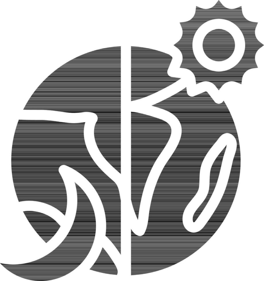 Eclipse Icon In Glyph Style. 24470430 Vector Art at Vecteezy