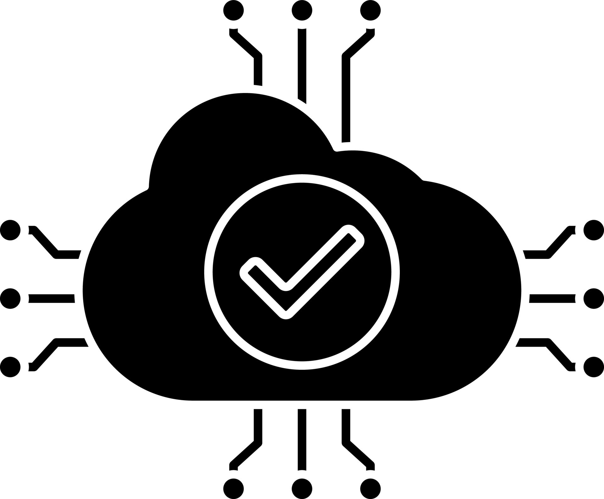Cloud Computing Icon In black and white Color. 24470804 Vector Art at ... Cloud Computing Icon In black and white Color. 24470804 Vector Art at ...