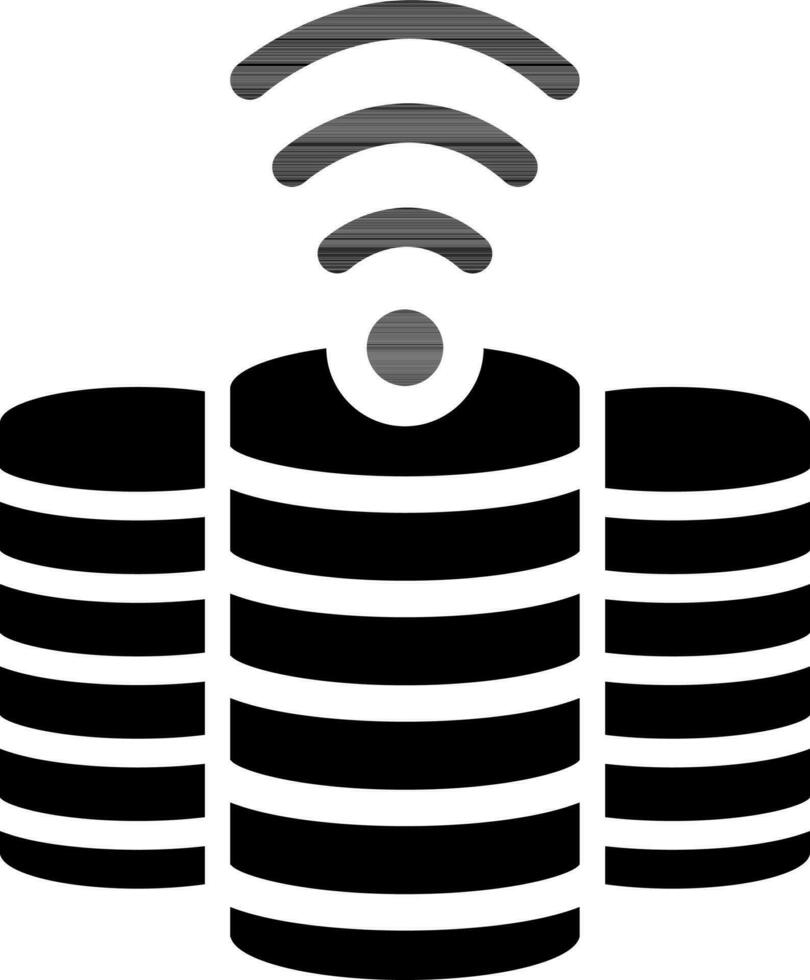 Database Or Server Connection Icon In Flat Style 24470933 Vector Art At Vecteezy