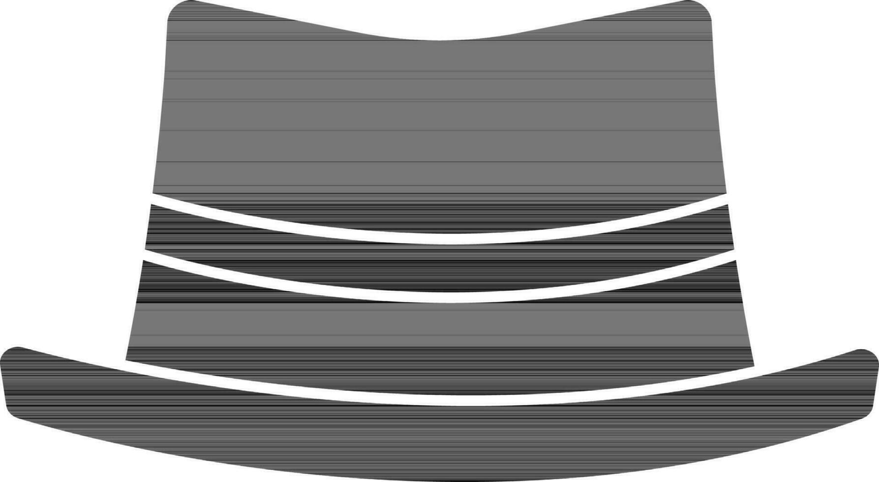 Vector Illustration of Top Hat or Cap Icon in Glyph Style. 24471722 ...