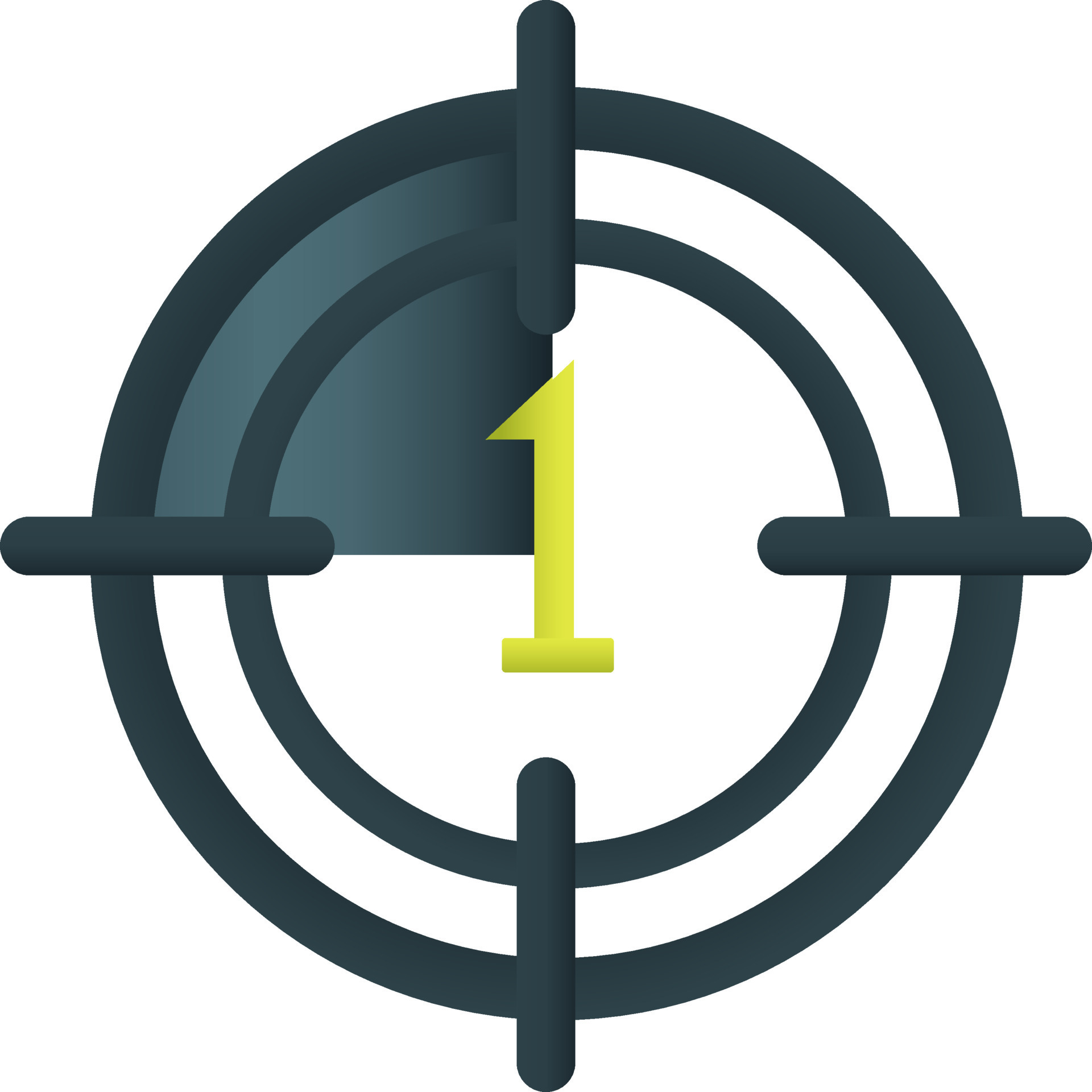 One Countdown Timer Icon Or Symbol In Yellow And Grey Color 24472602