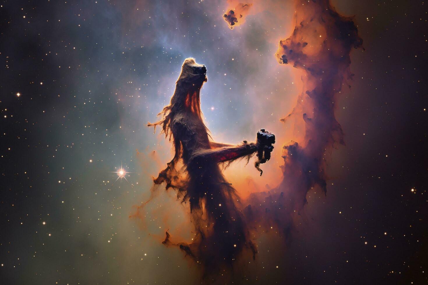 Capturing The Stunning Details Of The Eagle Nebula A Star Forming Region That Includes The
