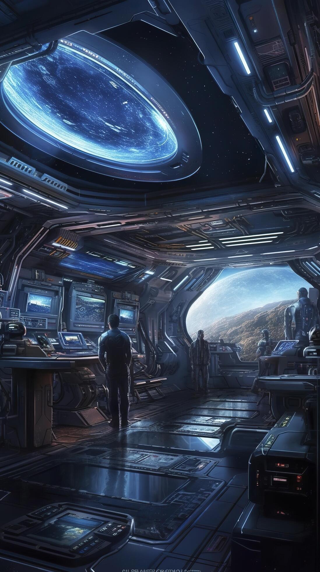 a bordo el espacio estación creativo el muy distante futuro, estrella emigrar, póster diseño, un ...