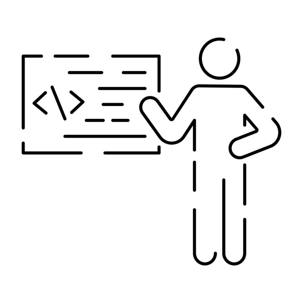 Programming And Development Related Vector Line Icons Web And