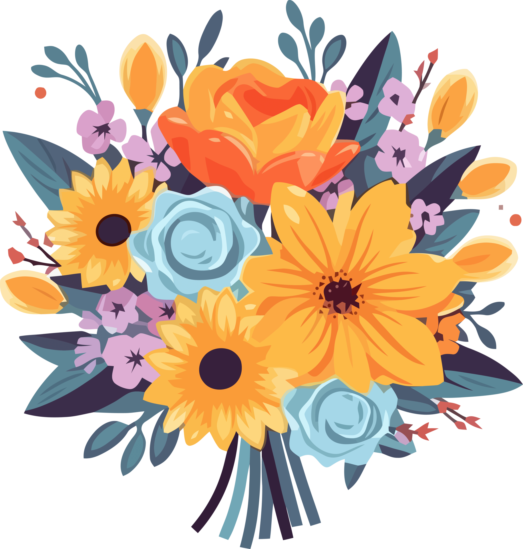 Summer Flowers Clipart Free