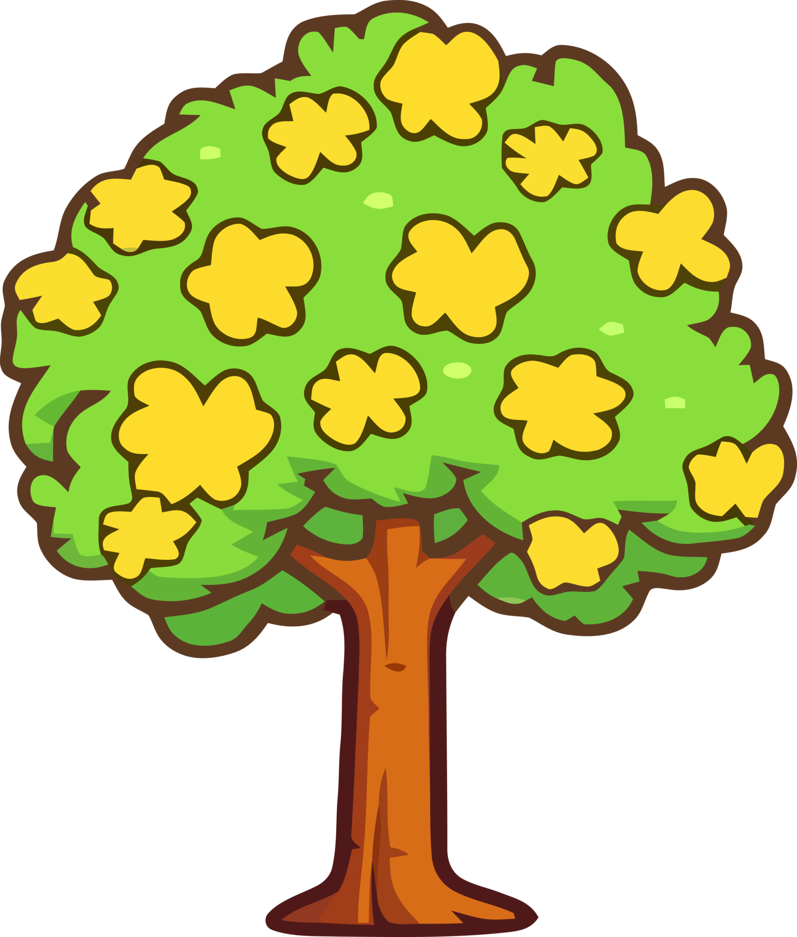 Radiant Spring Tree Illustration 24478241 PNG