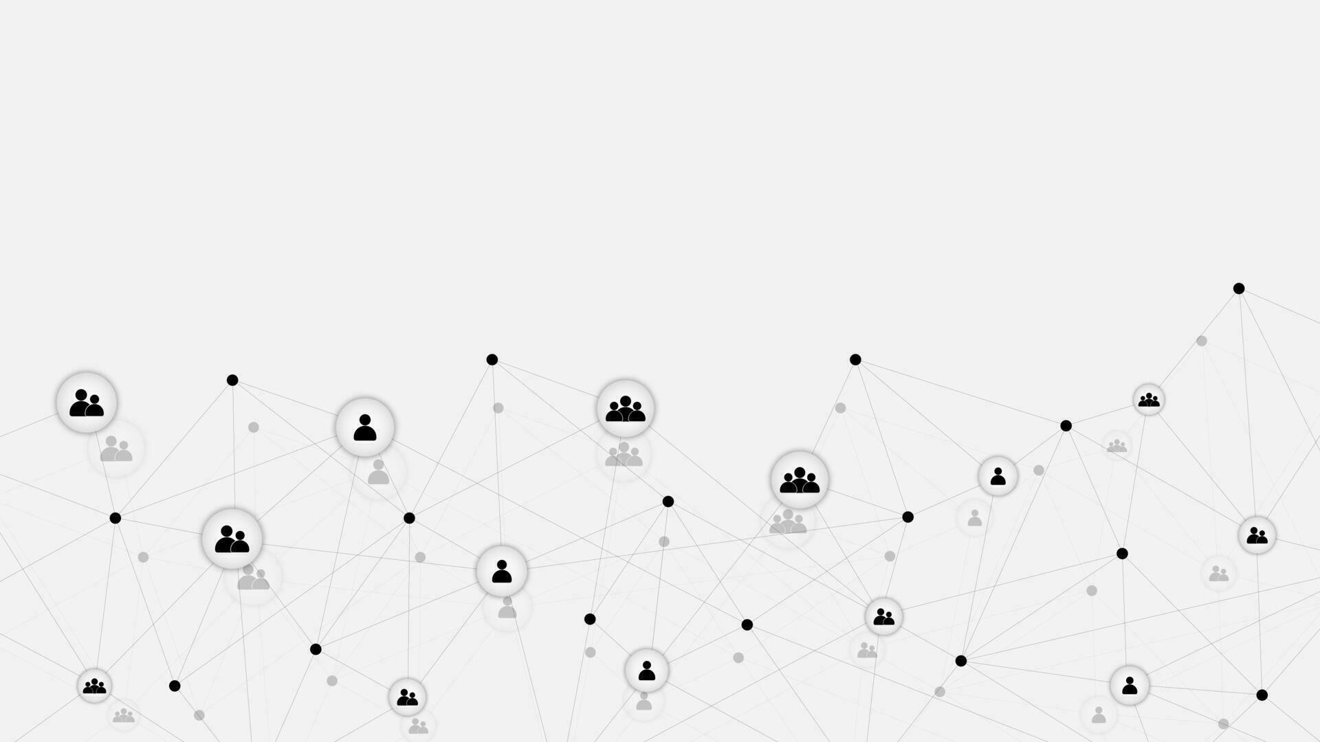 Social Network Connection Or Connecting People Background Global Communication Technology