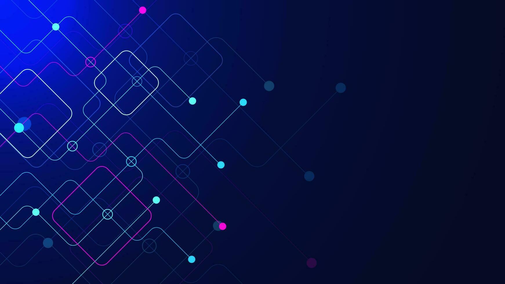 Abstract Digital Geometric Digital Connecting Dots And Lines Big Data Visualization Network