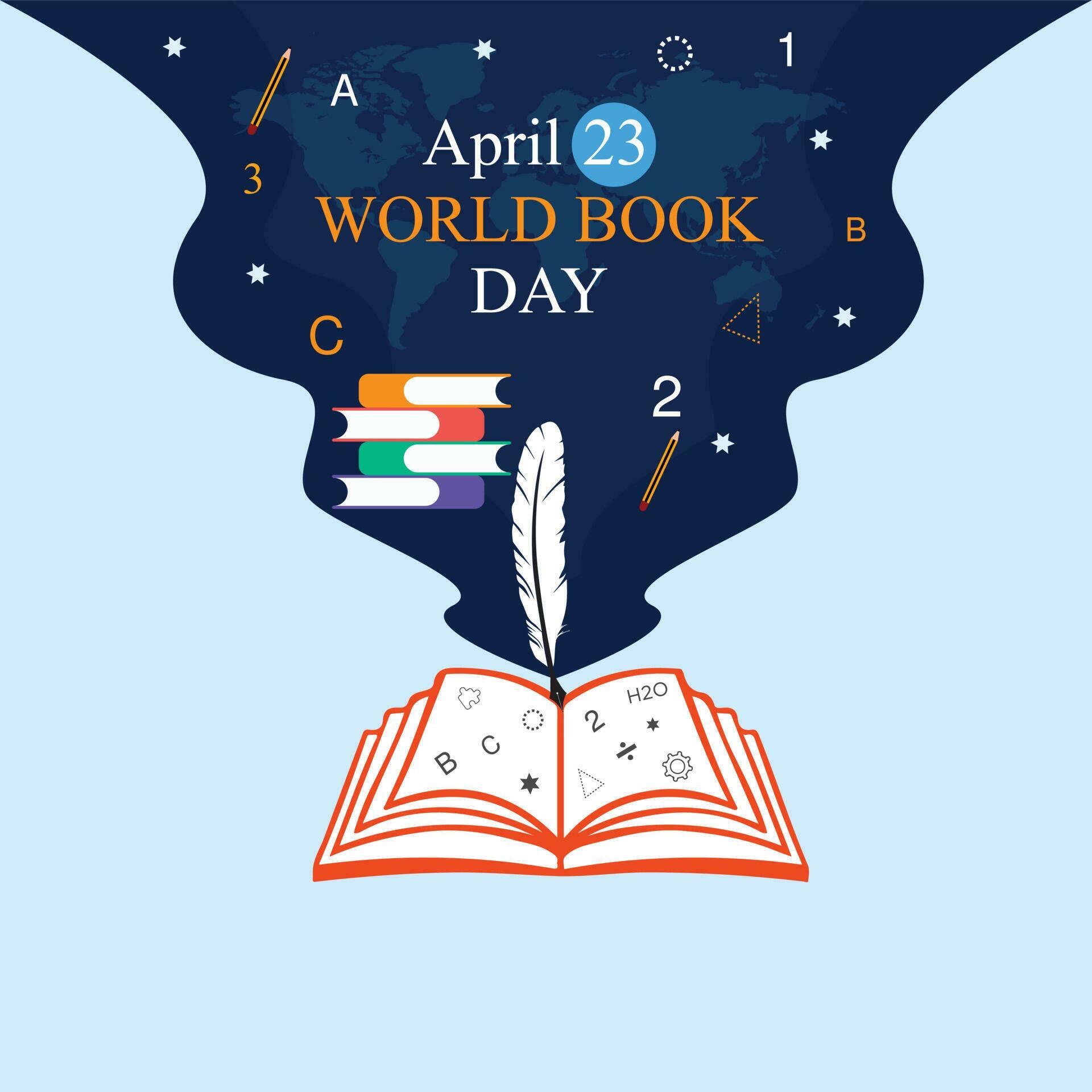 World Book Day Open Book Concept World Book Day And Copyright Day