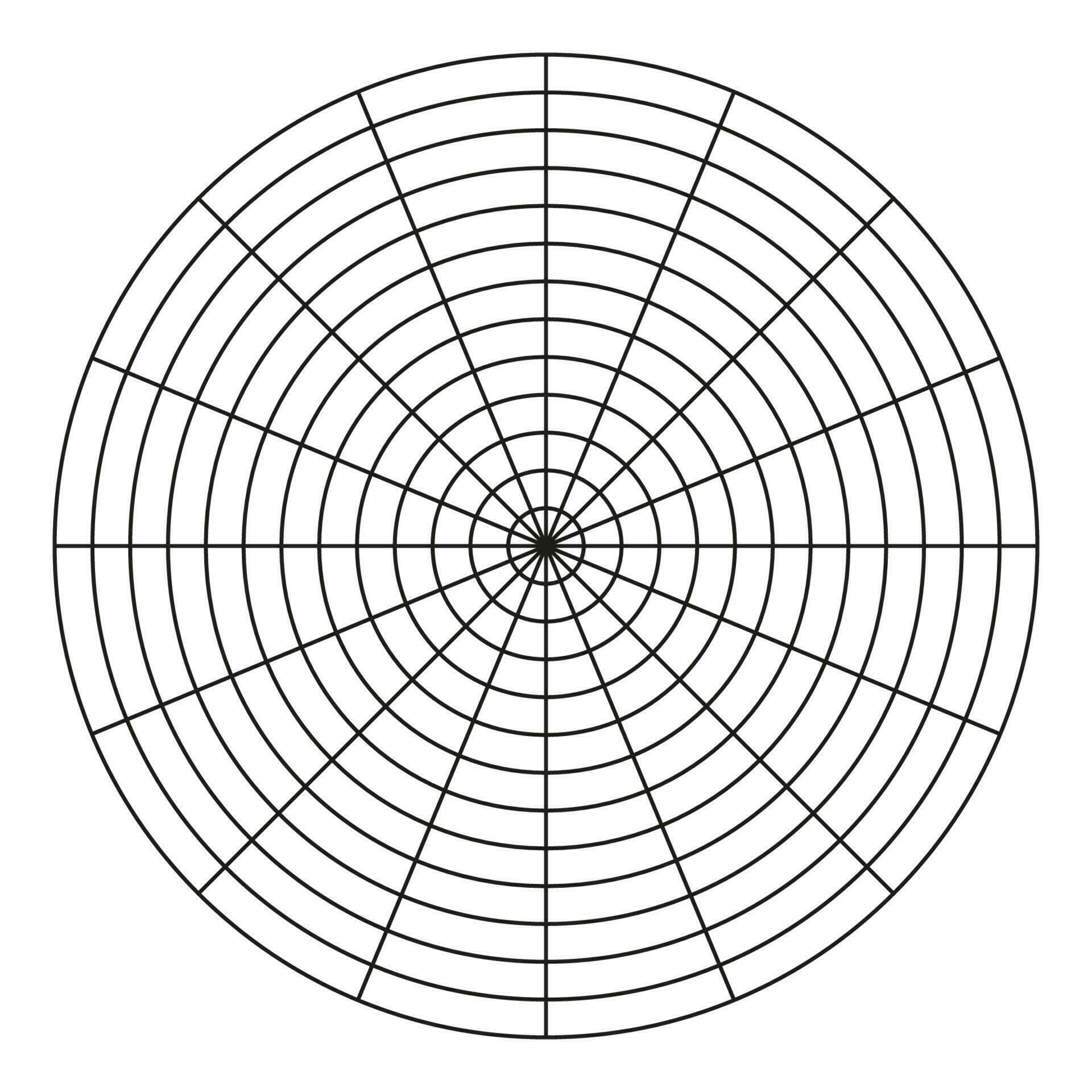 Wheel of life template. Simple coaching tool for visualizing all areas ...