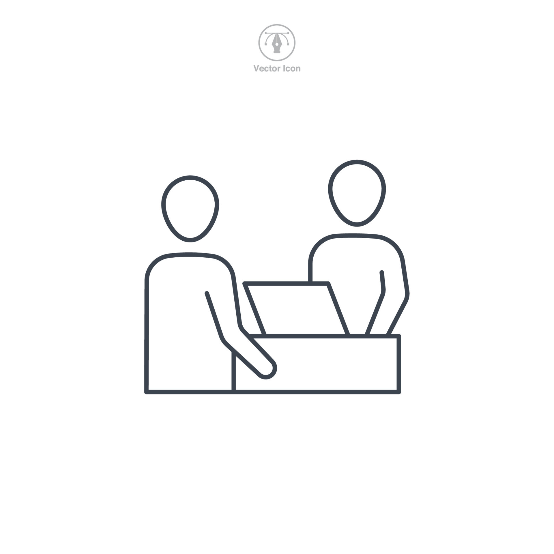 entrevista icono símbolo modelo para gráfico y web diseño colección ...