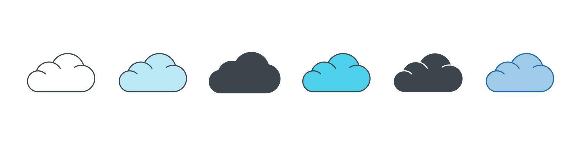 Cloud icon symbol template for graphic and web design collection logo ...