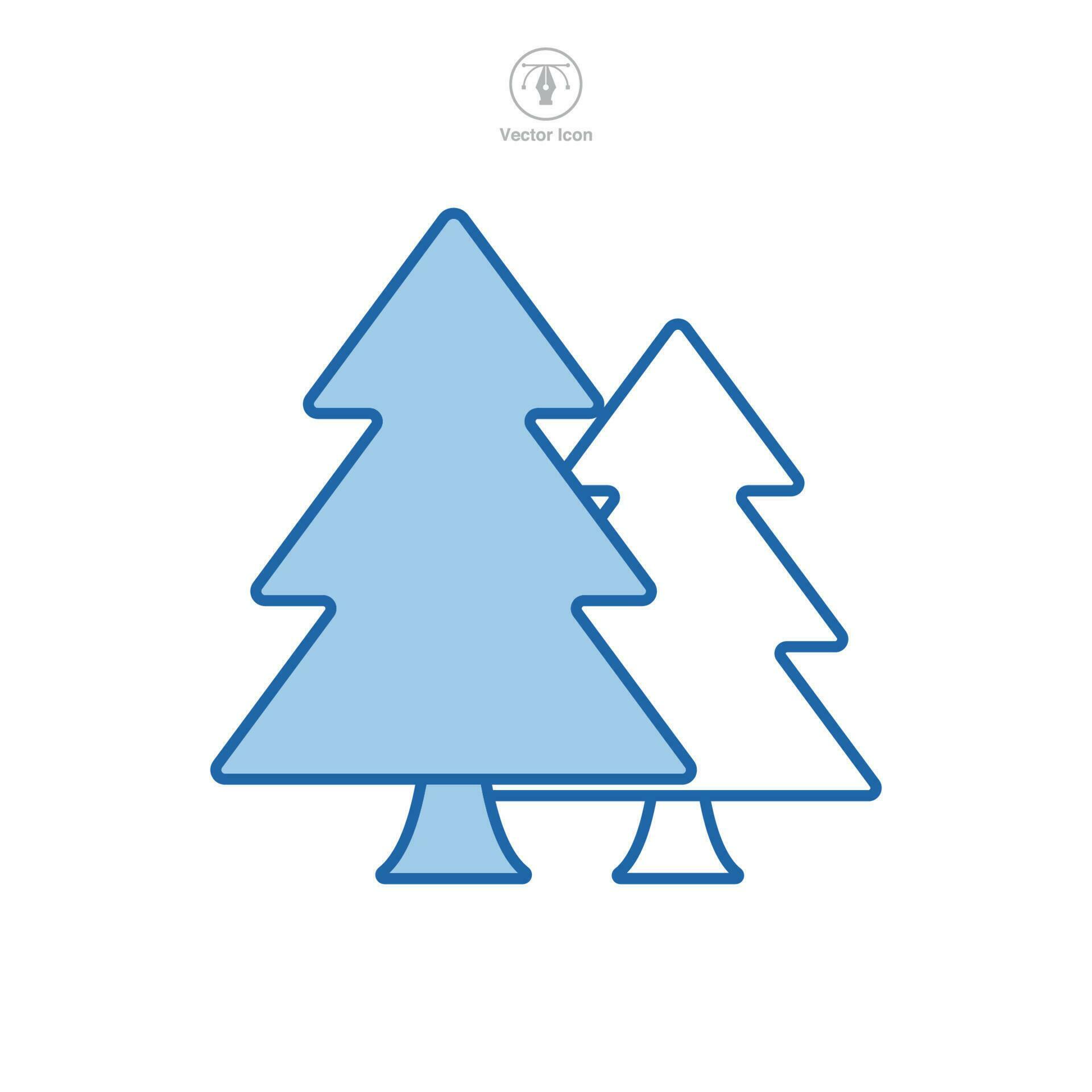 Tree Icon symbol template for graphic and web design collection logo ...