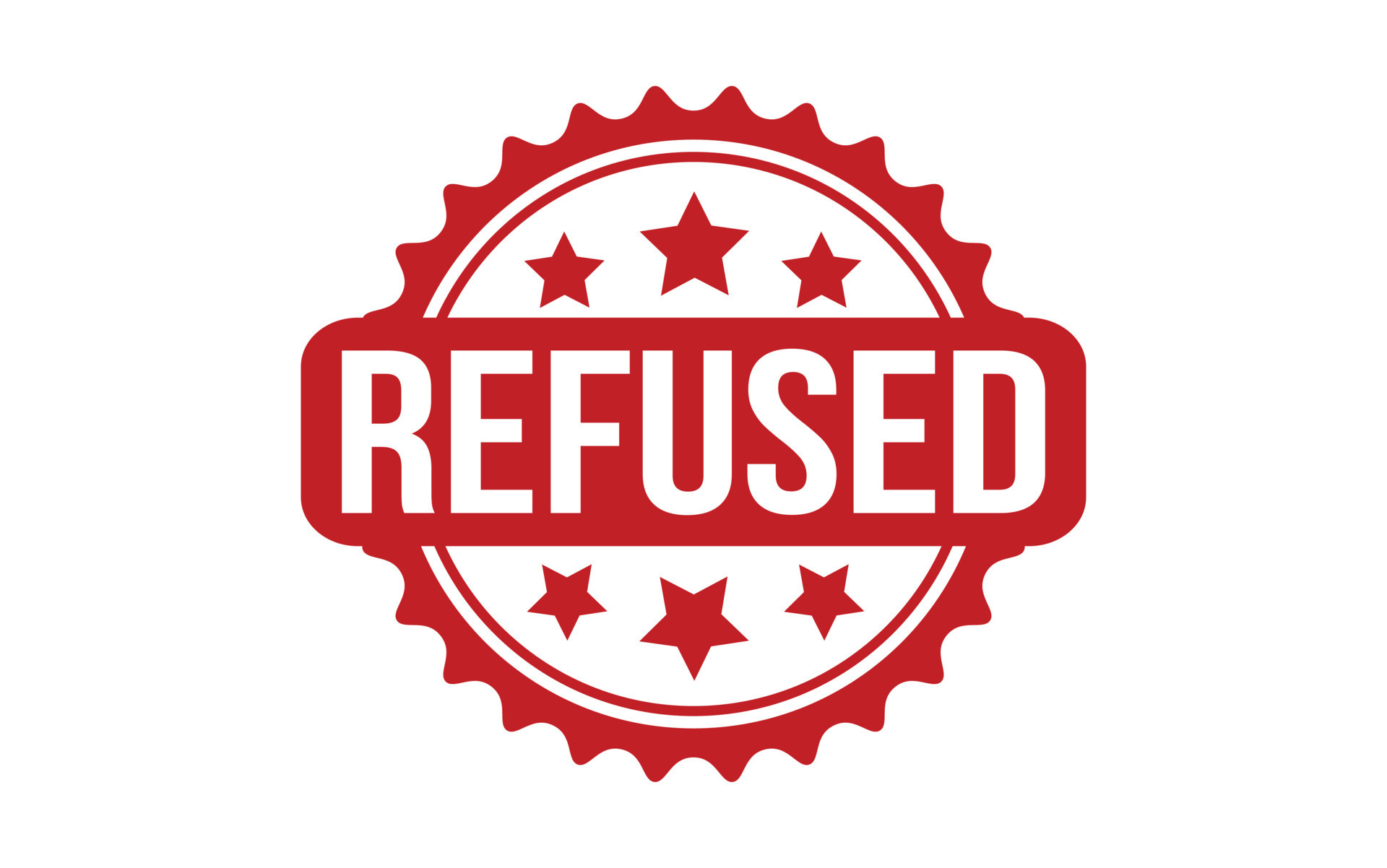 Refused rubber grunge stamp seal vector 24481369 Vector Art at Vecteezy