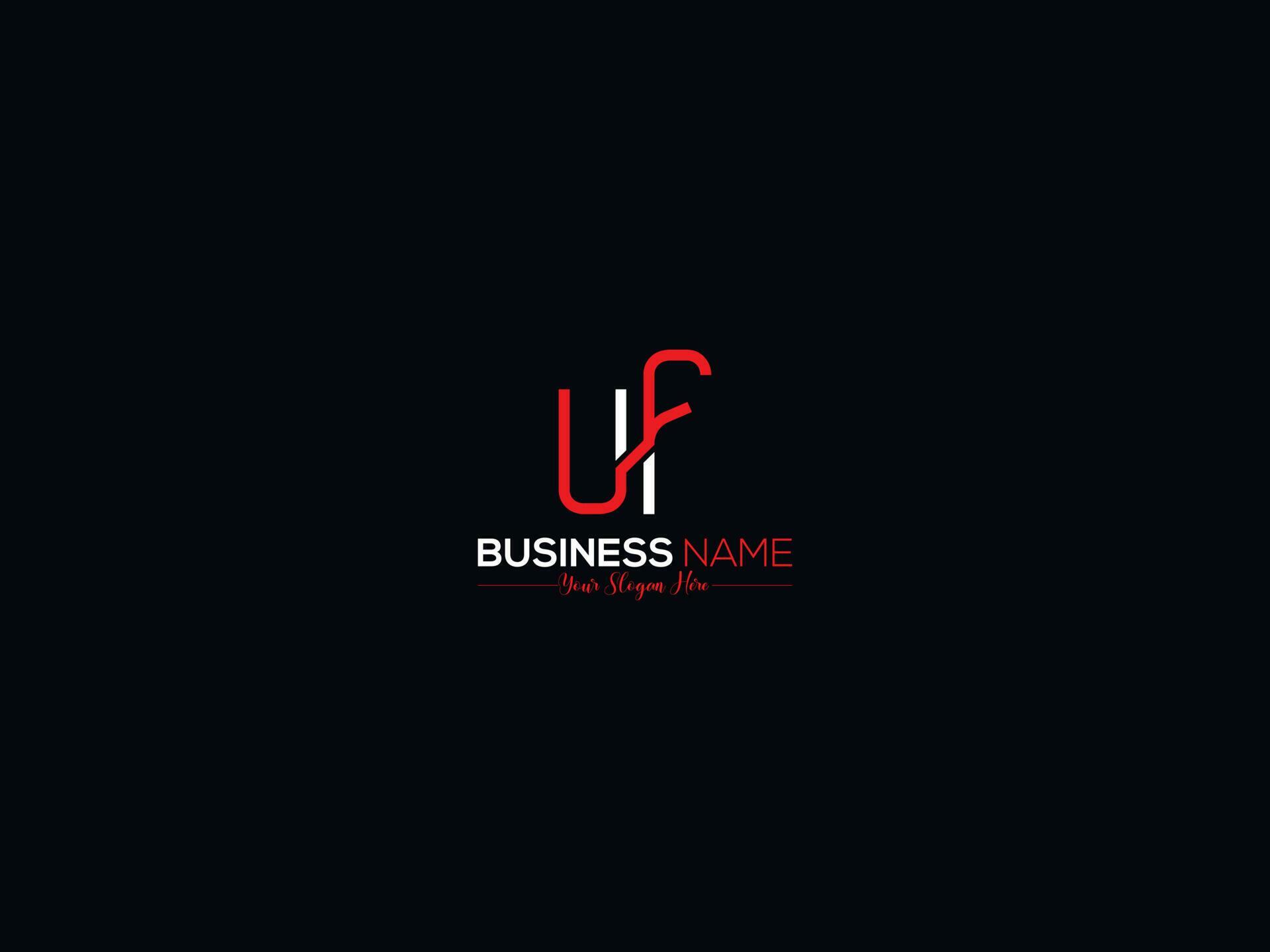 Abstract Luxury Uf Logo Icon, Creative Initial Uf fu Business Logo Icon Design 24484717 Vector ...