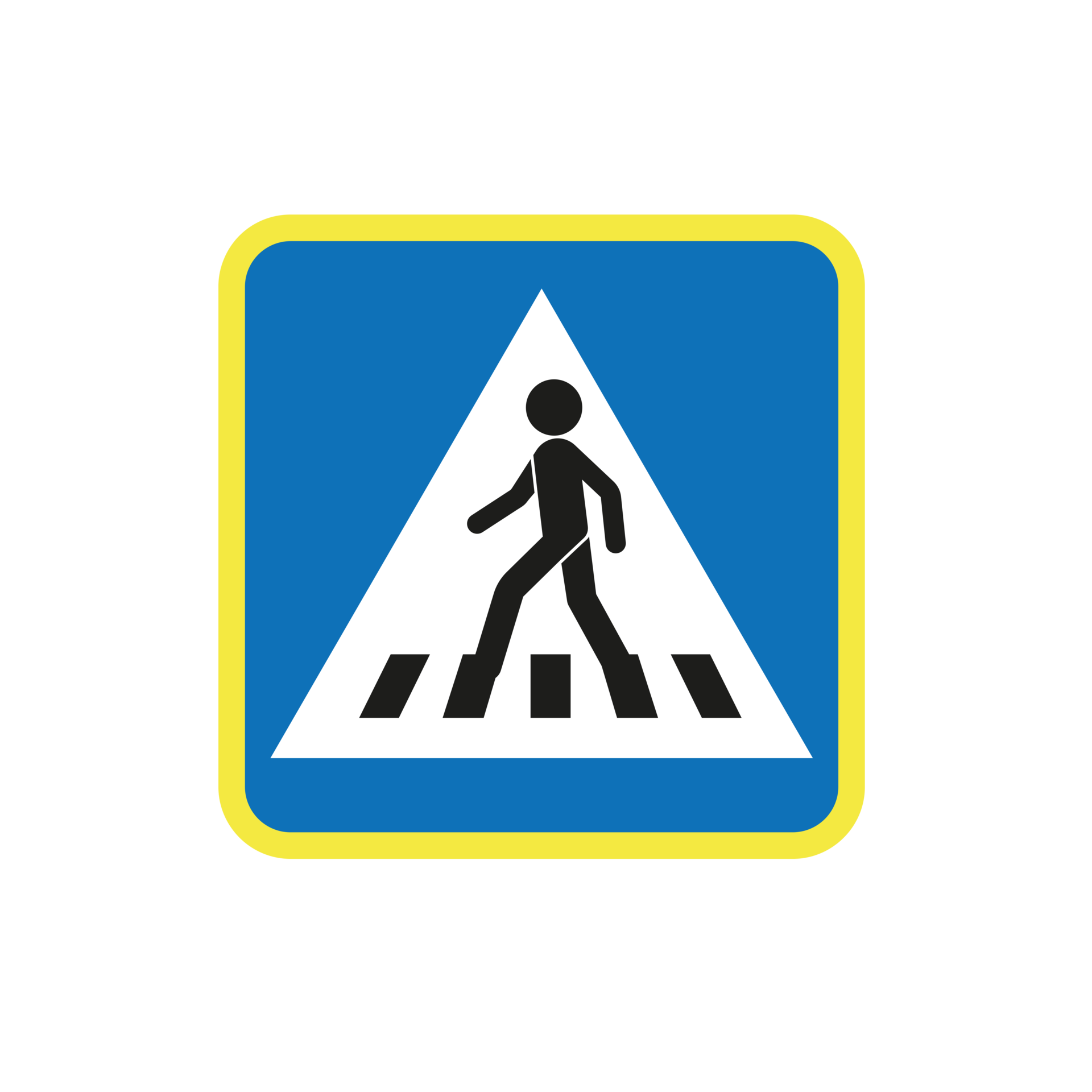 Peatonal Cruce Paso De Peatones Plano Icono Símbolo Aislado Vector 24485238 Png