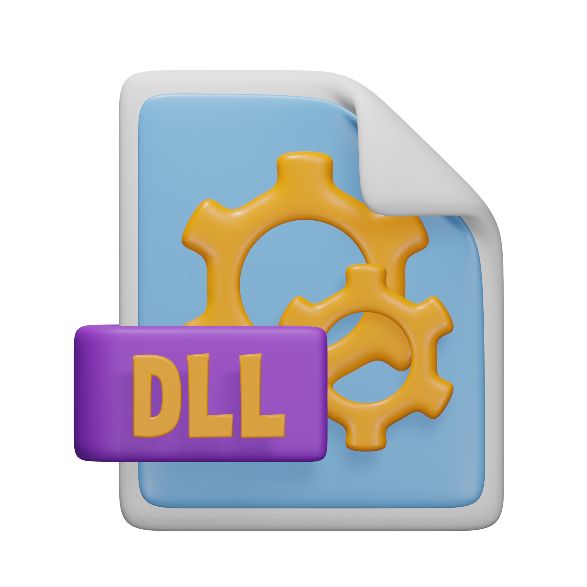 DLL file 3d render cute icon illustration folder file format 24485782 PNG DLL file 3d render cute icon illustration folder file format 24485782 PNG