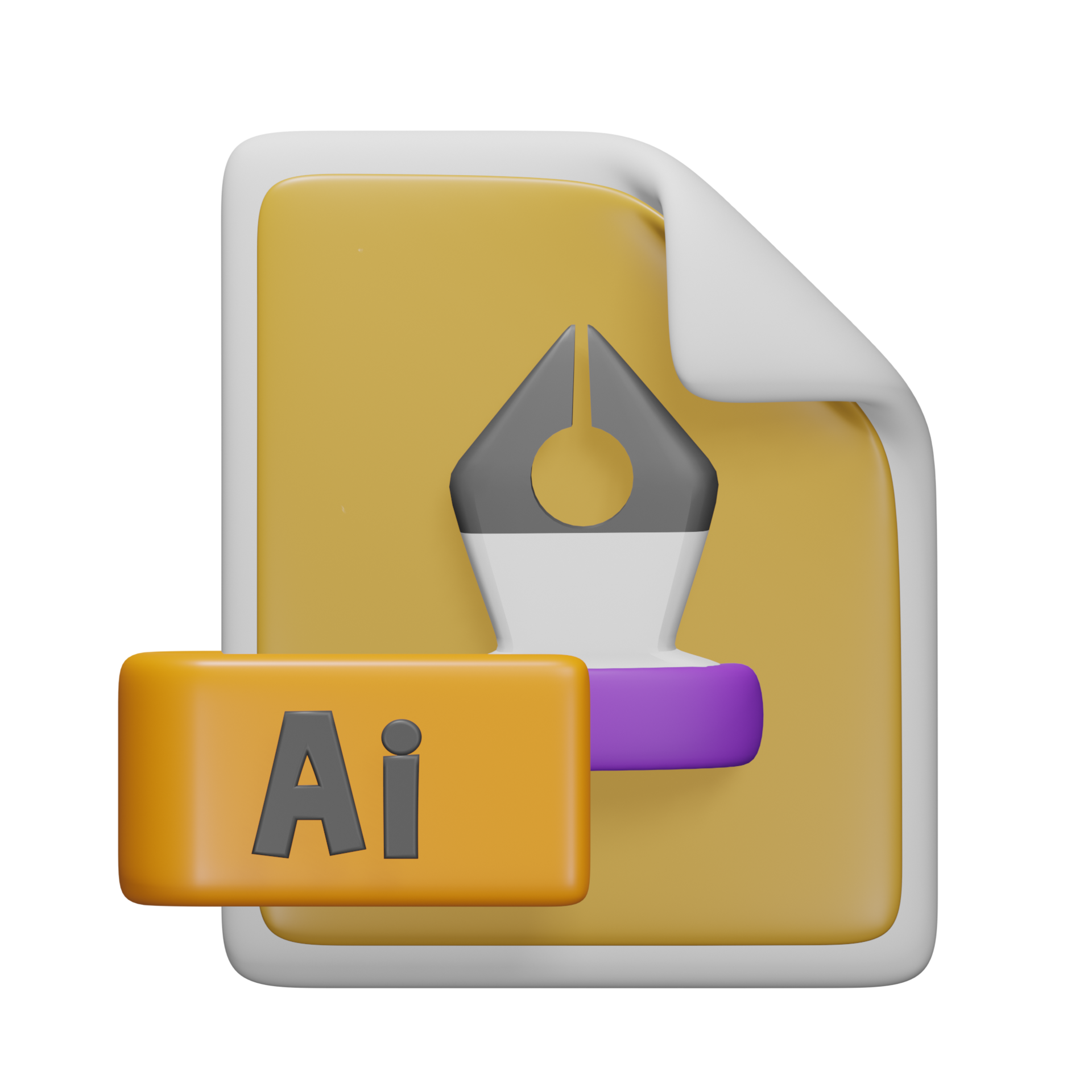 Ai file 3d render cute icon illustration folder file format 24485792 PNG Ai file 3d render cute icon illustration folder file format 24485792 PNG