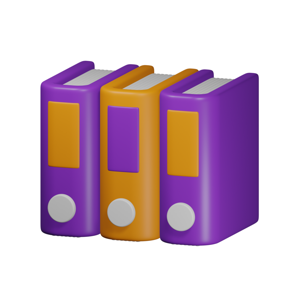 Archive 3d Render Cute Icon Illustration Folder File Format 24485809 Png