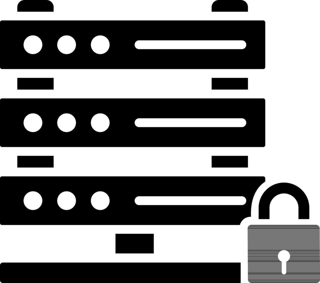 Server lock icon 24486212 Vector Art at Vecteezy