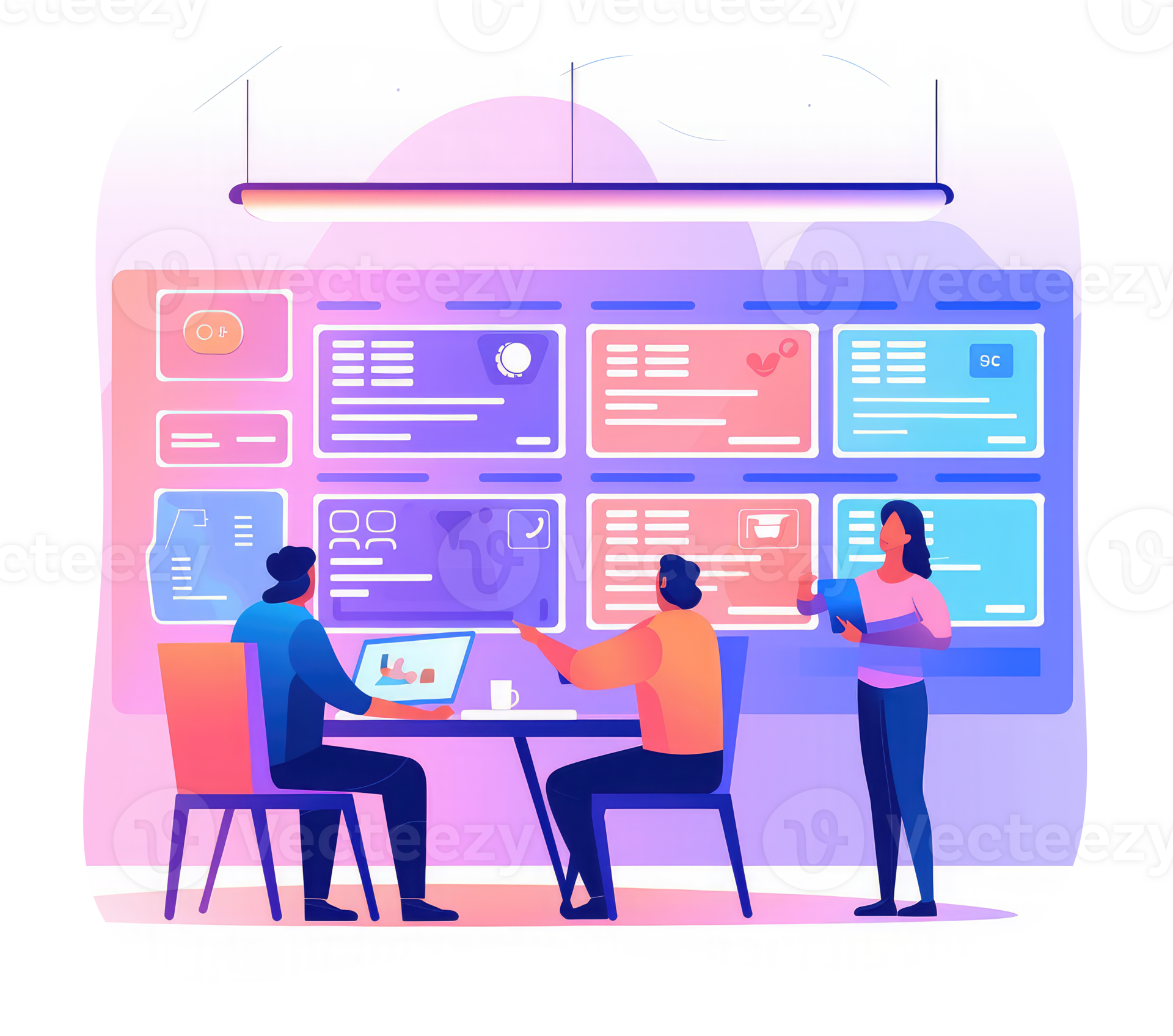 Developers Working On A Technical Stack Coding Together Learning