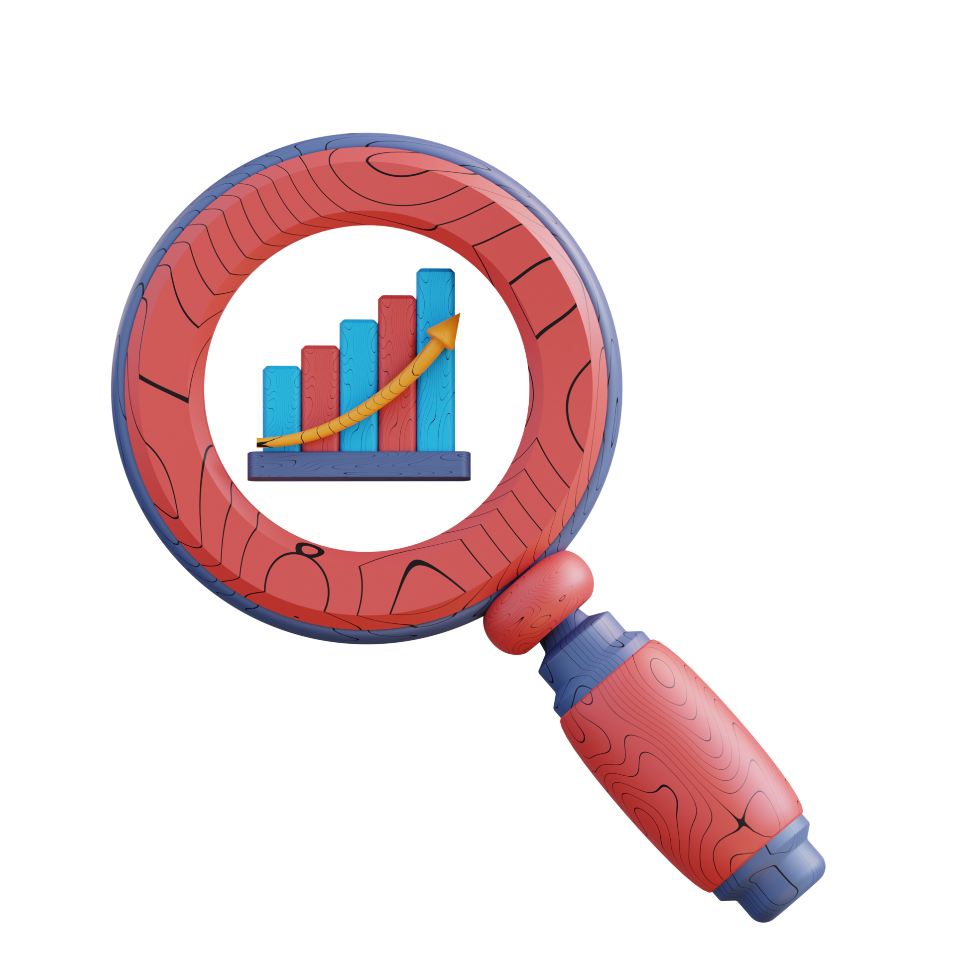 3d Illustration Graphic Data Analysis 24486525 Png