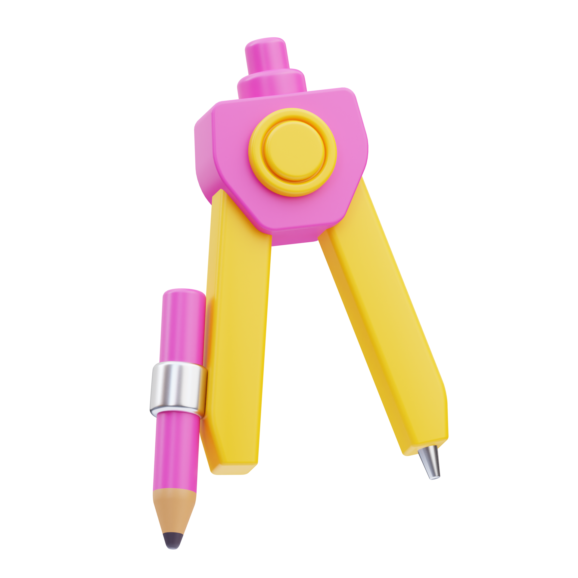 Compass Drawing Stationery 3d Illustration 24486858 Png