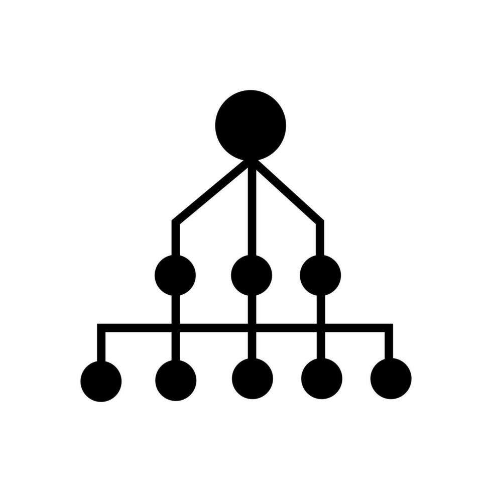 Black Hierarchy Icon