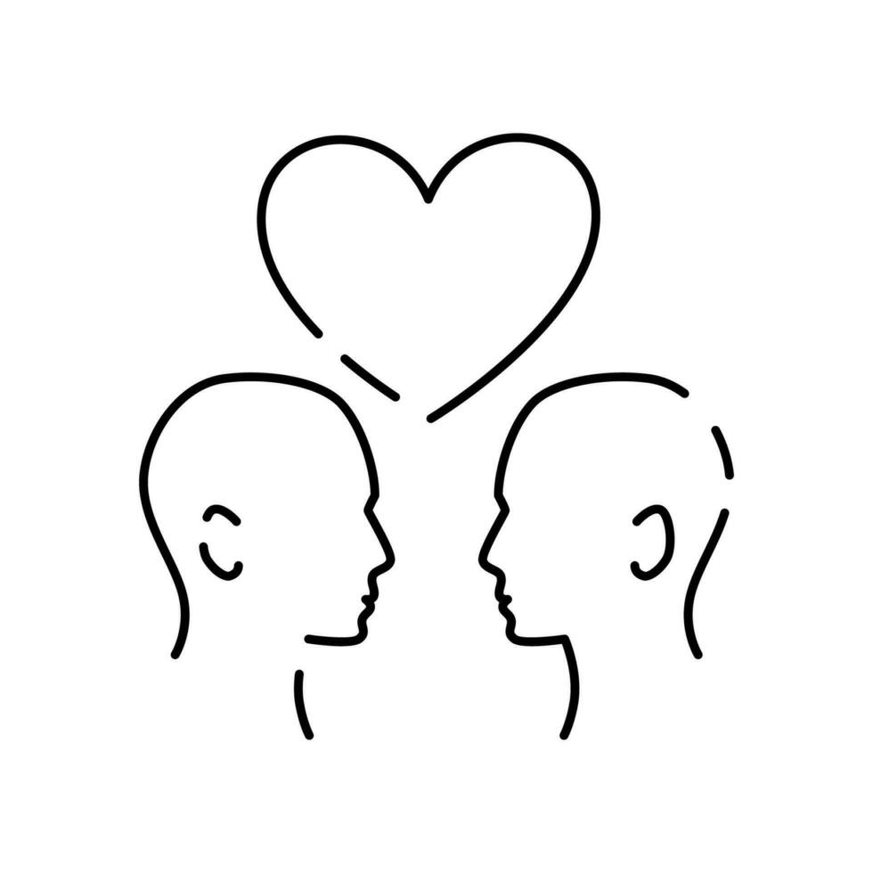 Gender Identity Icon Monochrome Simple Lgbt Line Icon For Templates