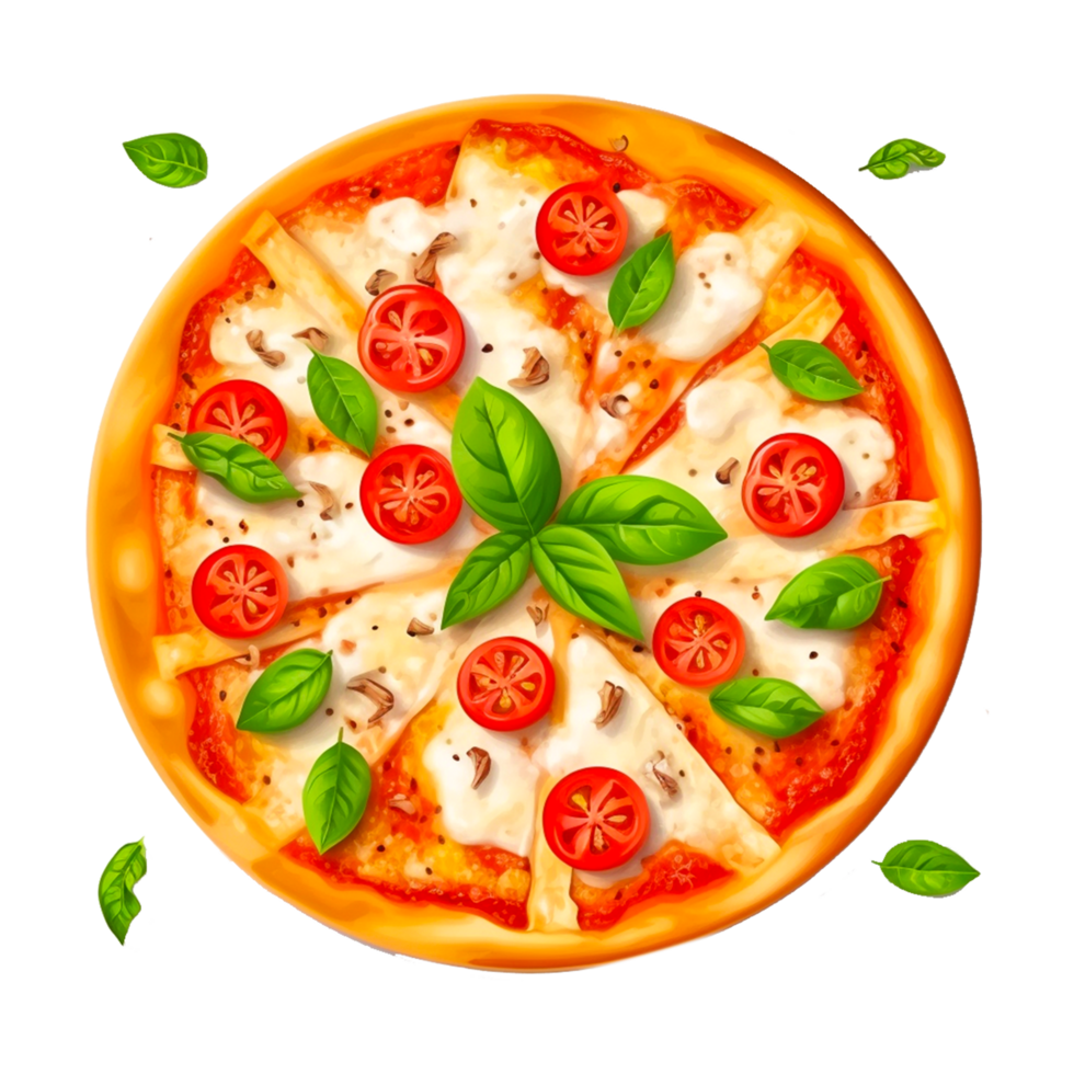Vegetable Pizza Ai Generative 24490746 Png