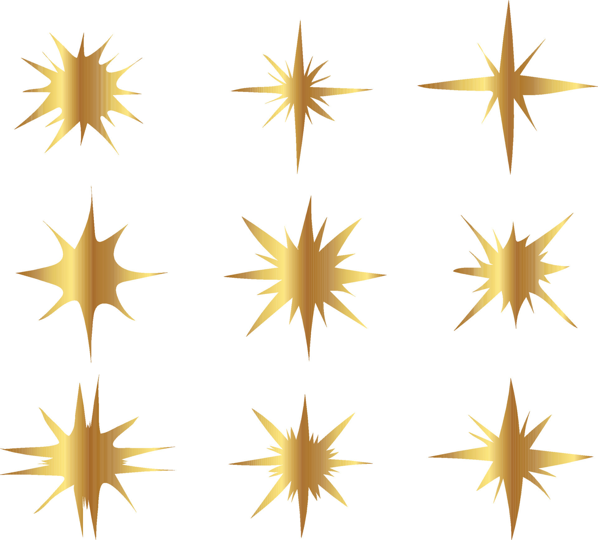 Gold sparkling star icon vector 24492858 Vector Art at Vecteezy