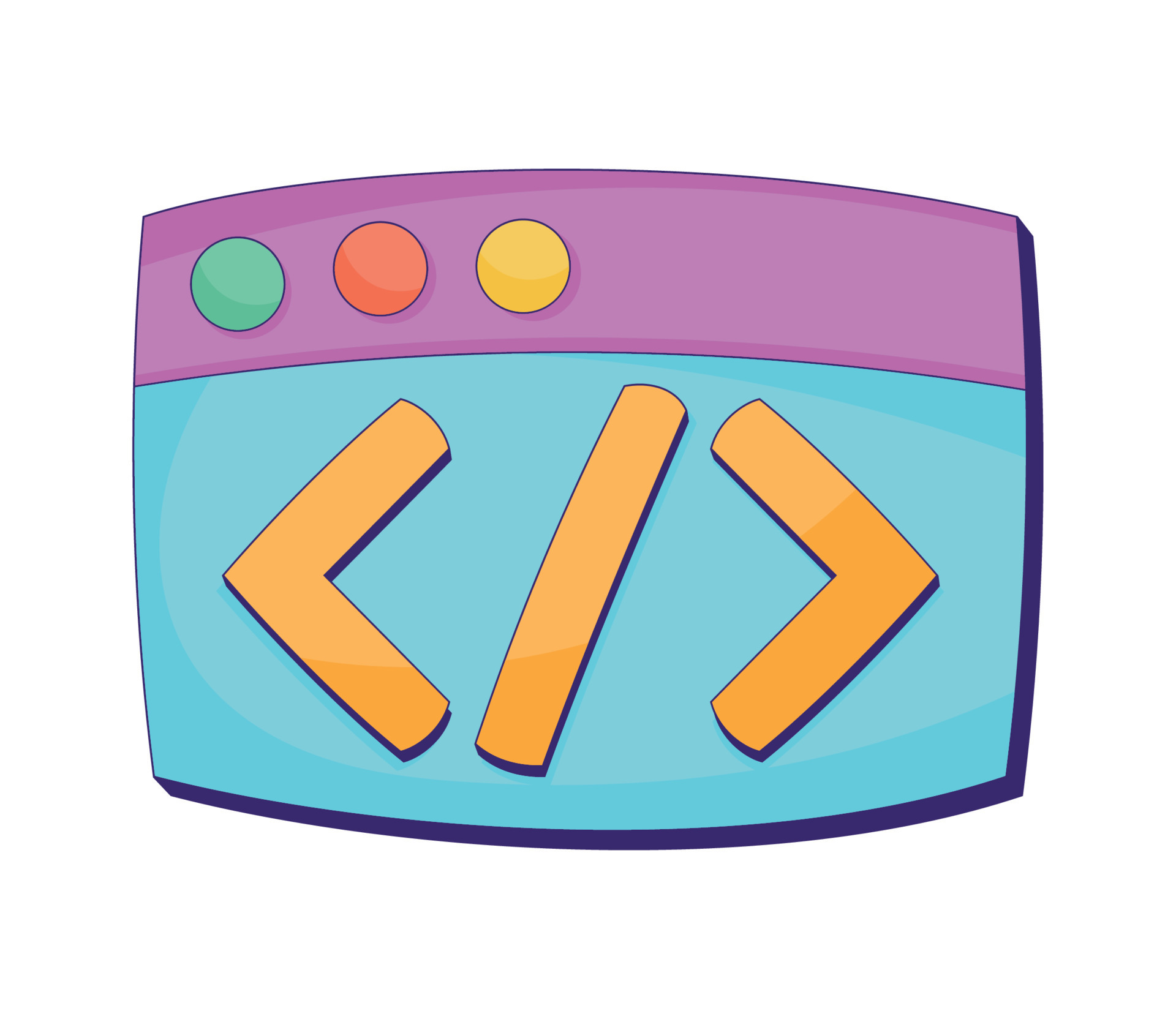 webpage template with code icon 24493105 Vector Art at Vecteezy