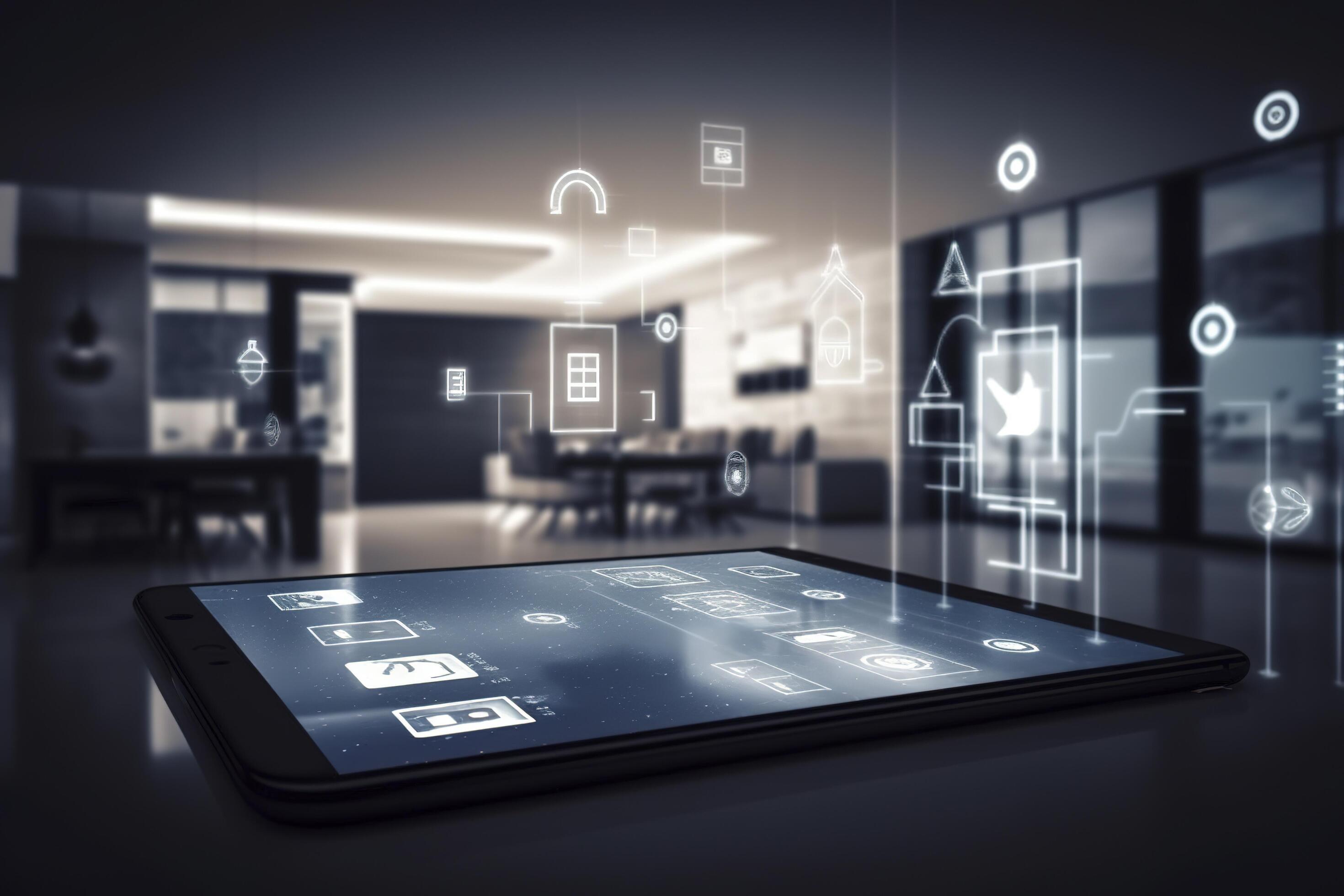 Modern smart home management systems use augmented reality, Smart ...