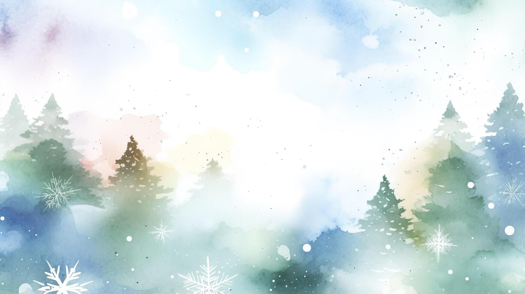 Winter Watercolor Background Stock Photos, Images and Backgrounds for ...