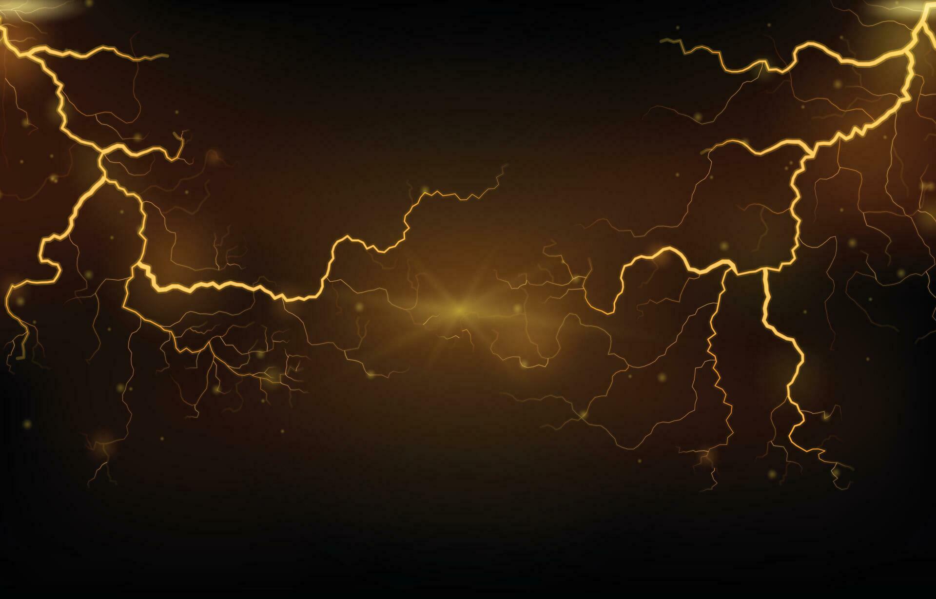 Orange Lightning and Thunder Effect Background 24498620 Vector Art at Vecteezy