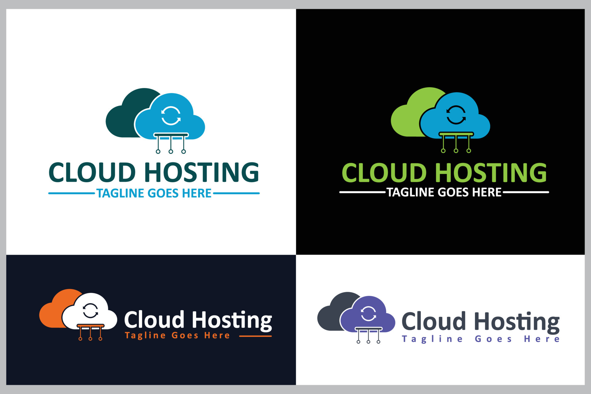 Cloud Hosting Logo Design Template 24498637 Vector Art at Vecteezy Cloud Hosting Logo Design Template 24498637 Vector Art at Vecteezy