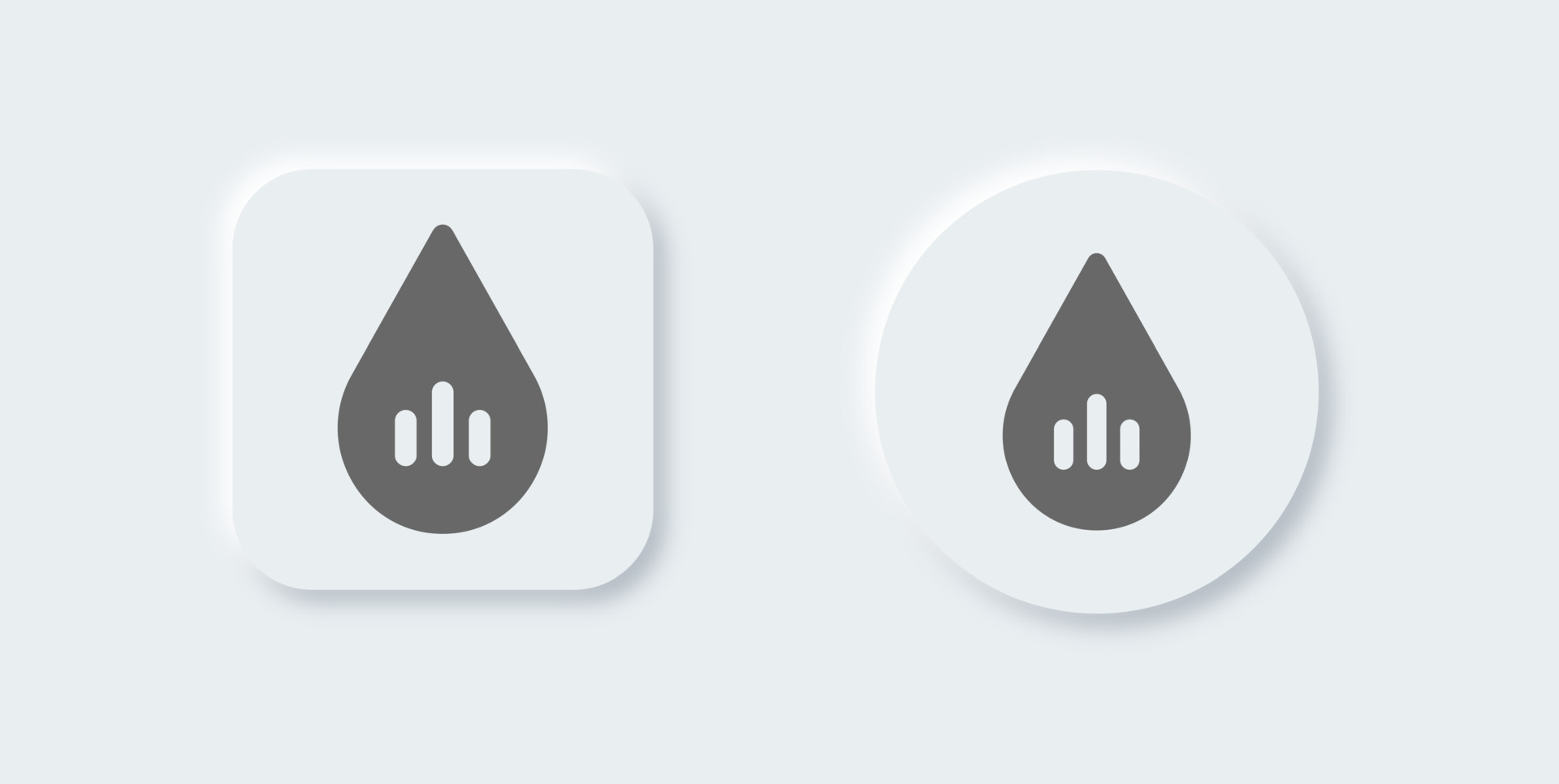 Heat Water Solid Icon In Neomorphic Design Style Hot Temperature Signs