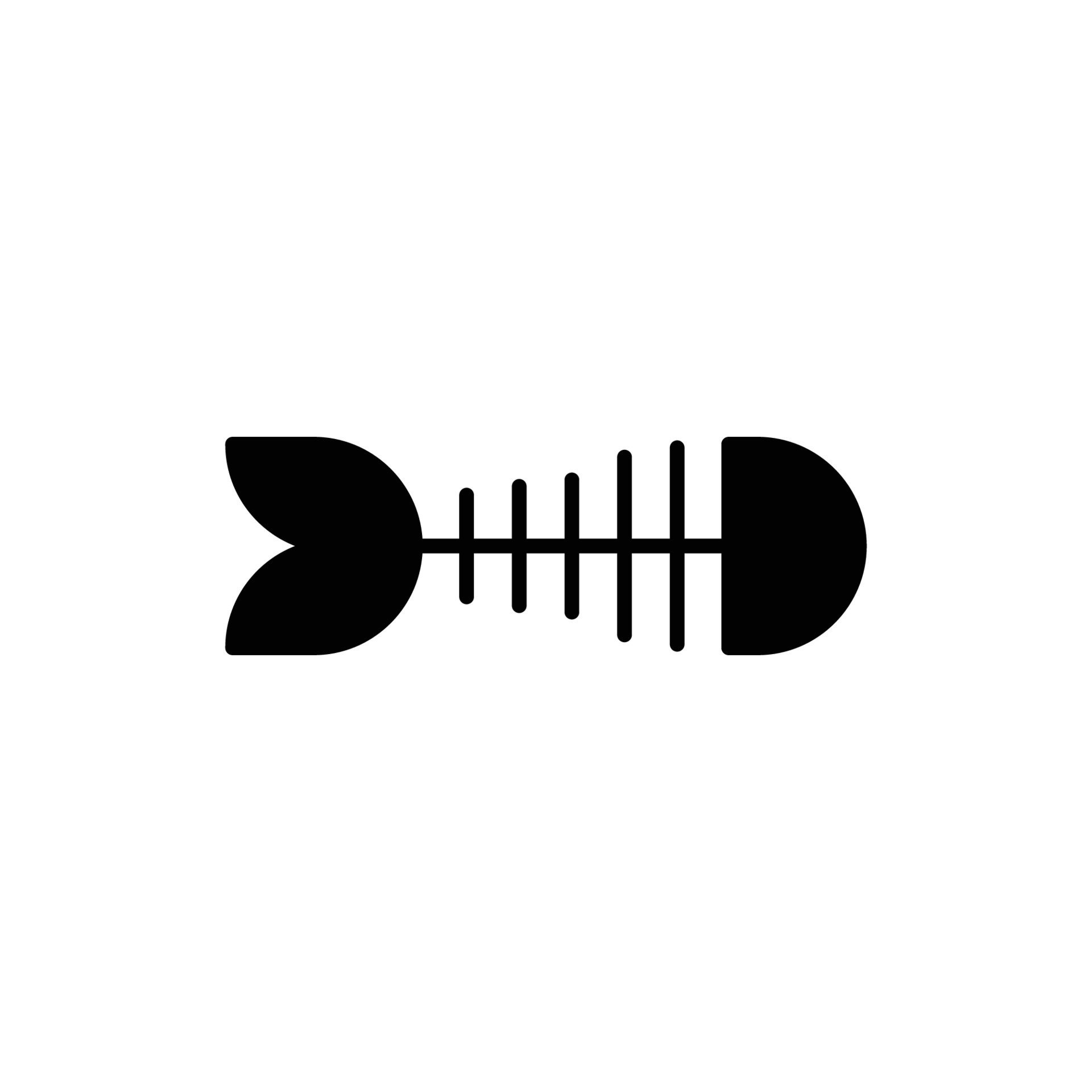 Fishbone icon. Solid icon 24499521 Vector Art at Vecteezy