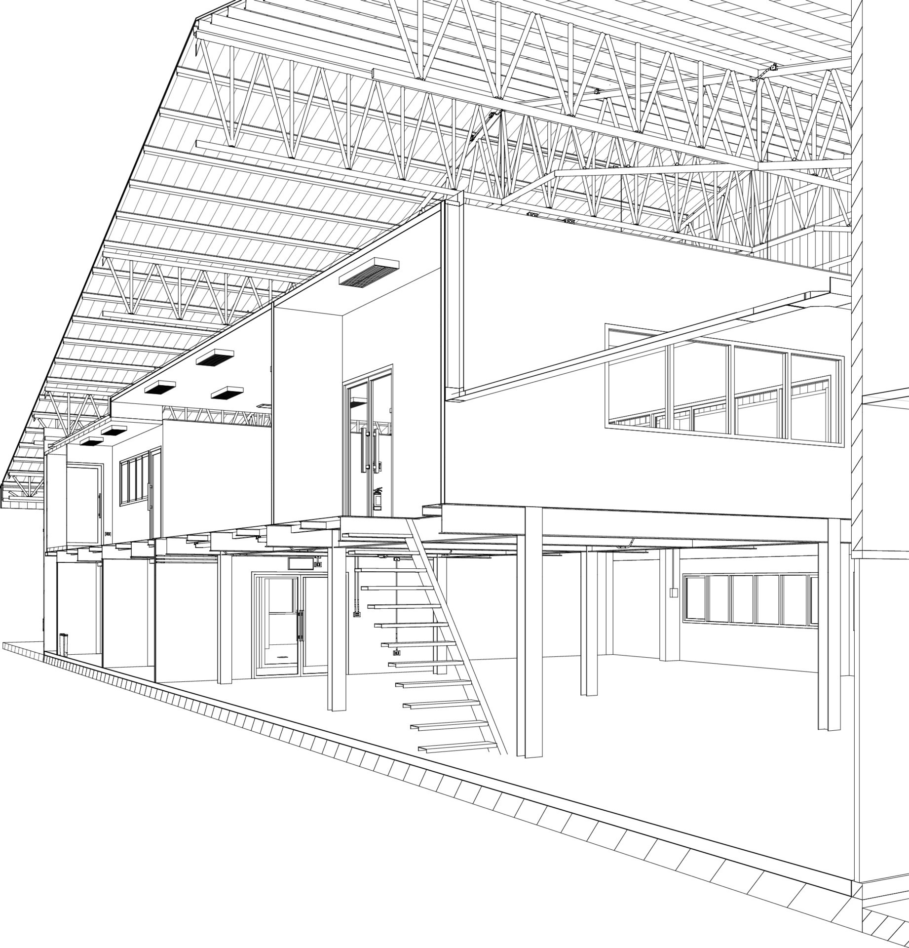 3D illustration of building structure 24500857 Vector Art at Vecteezy