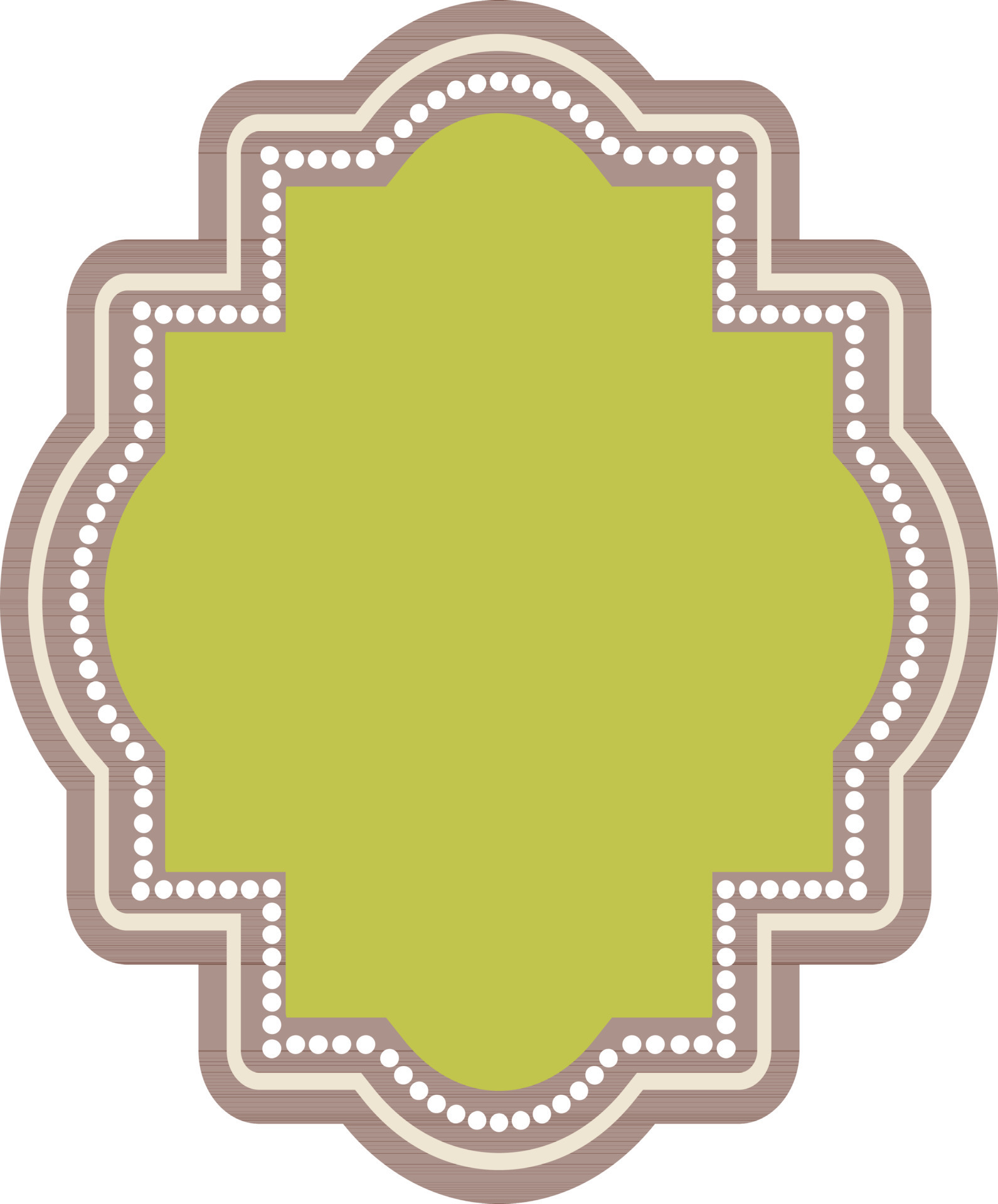 White Dots Decorated Blank Green Frame 24504010 Vector Art At Vecteezy