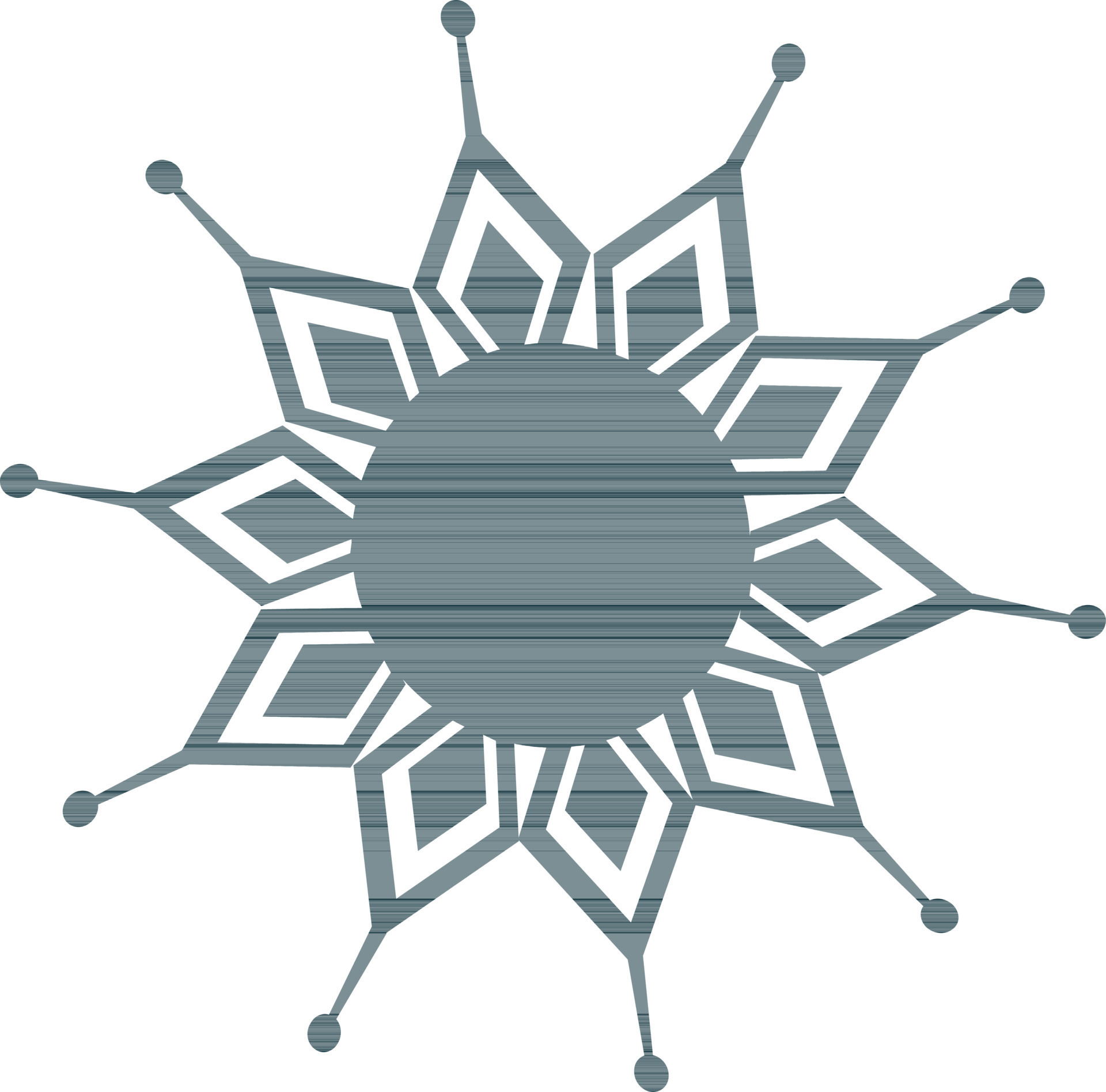 Illustration of a blue snowflake. 24504046 Vector Art at Vecteezy