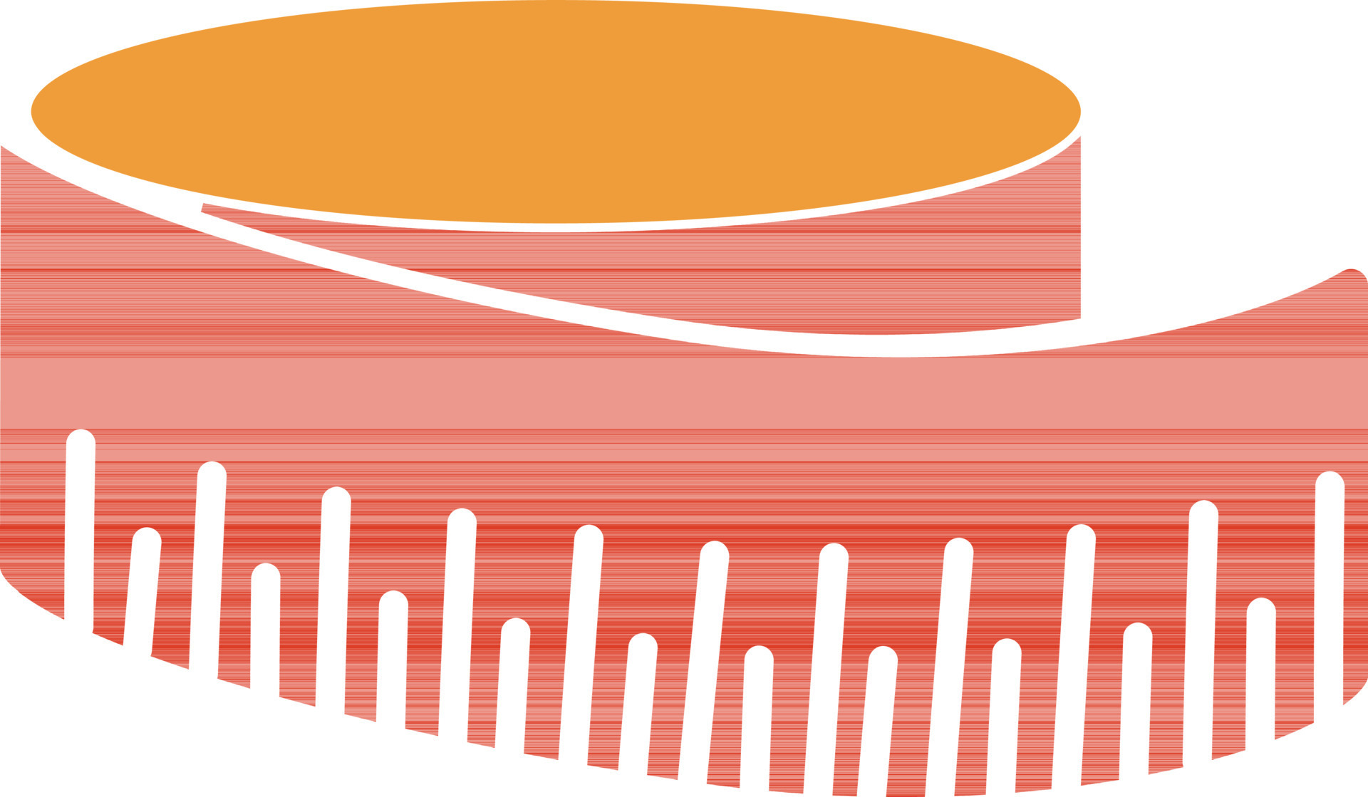 Red Color Of Measure Tape Icon In Flat Style 24504873 Vector Art At