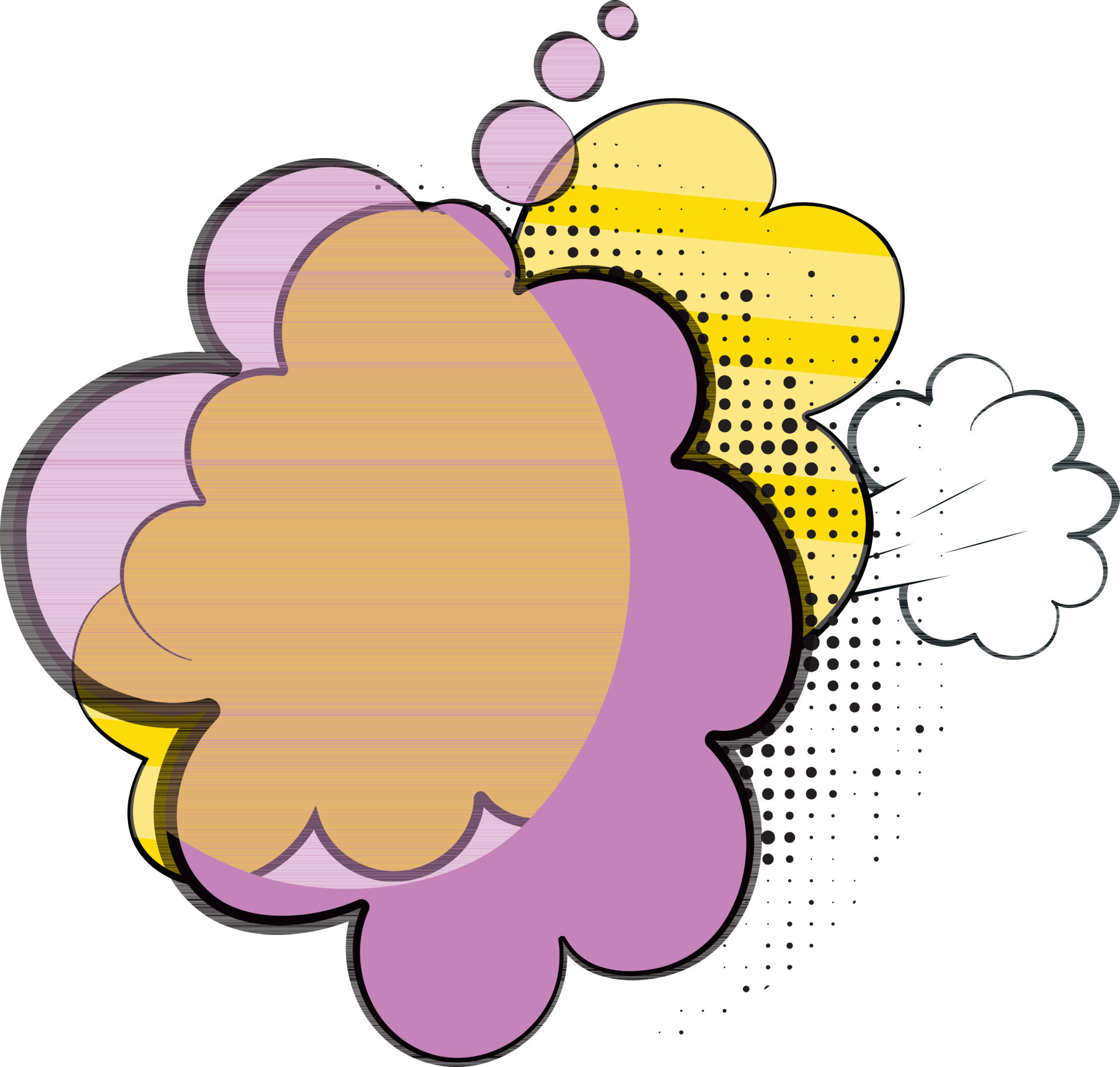 Pop Art Style Speech Bubble 24504953 Vector Art At Vecteezy
